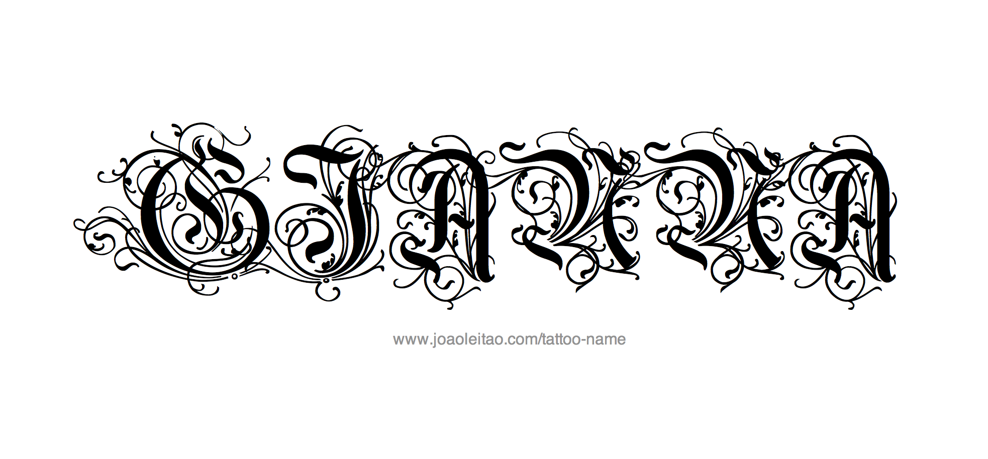 Gianna Name Tattoo Designs