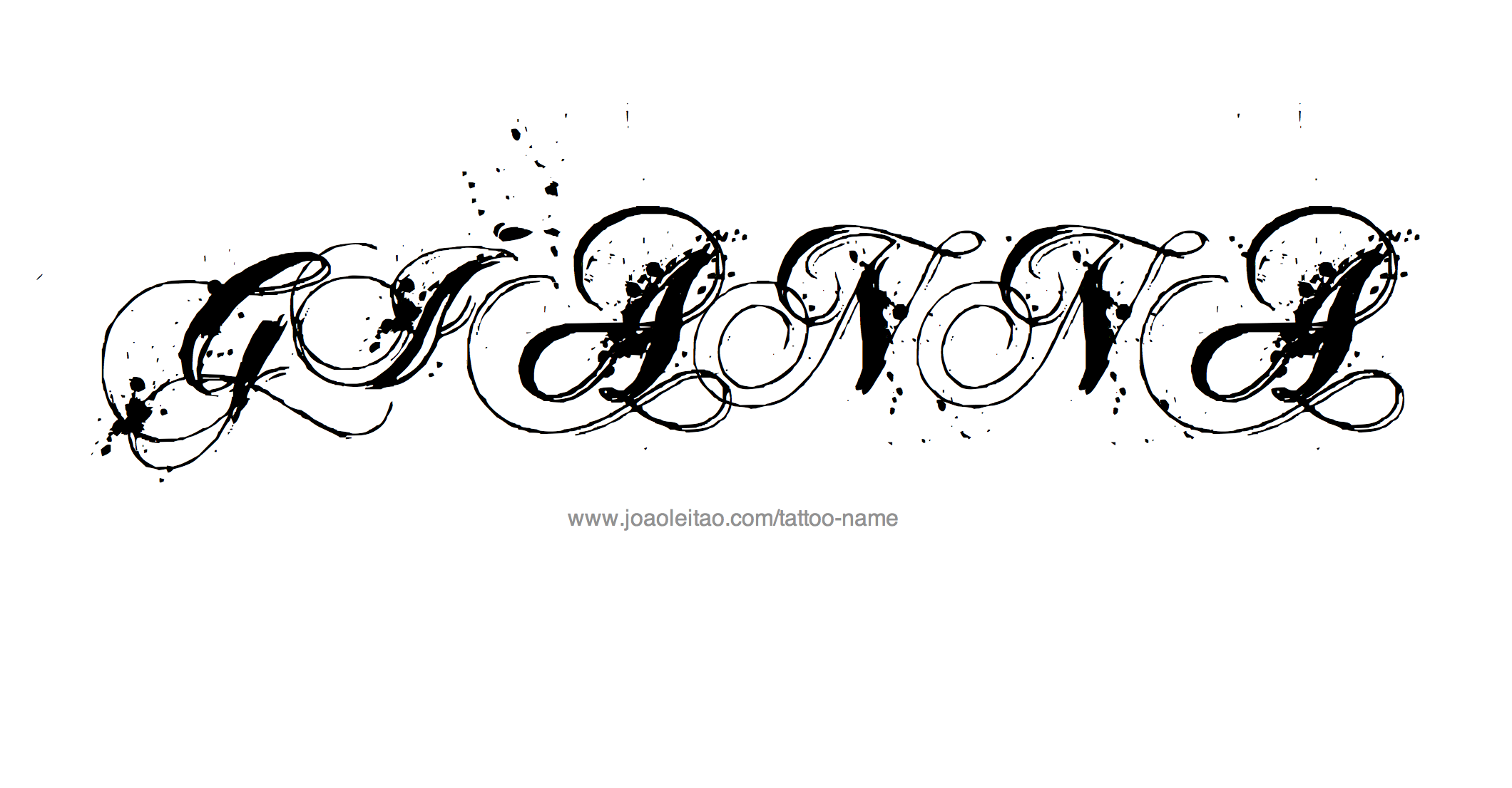 Gianna Name Tattoo Designs