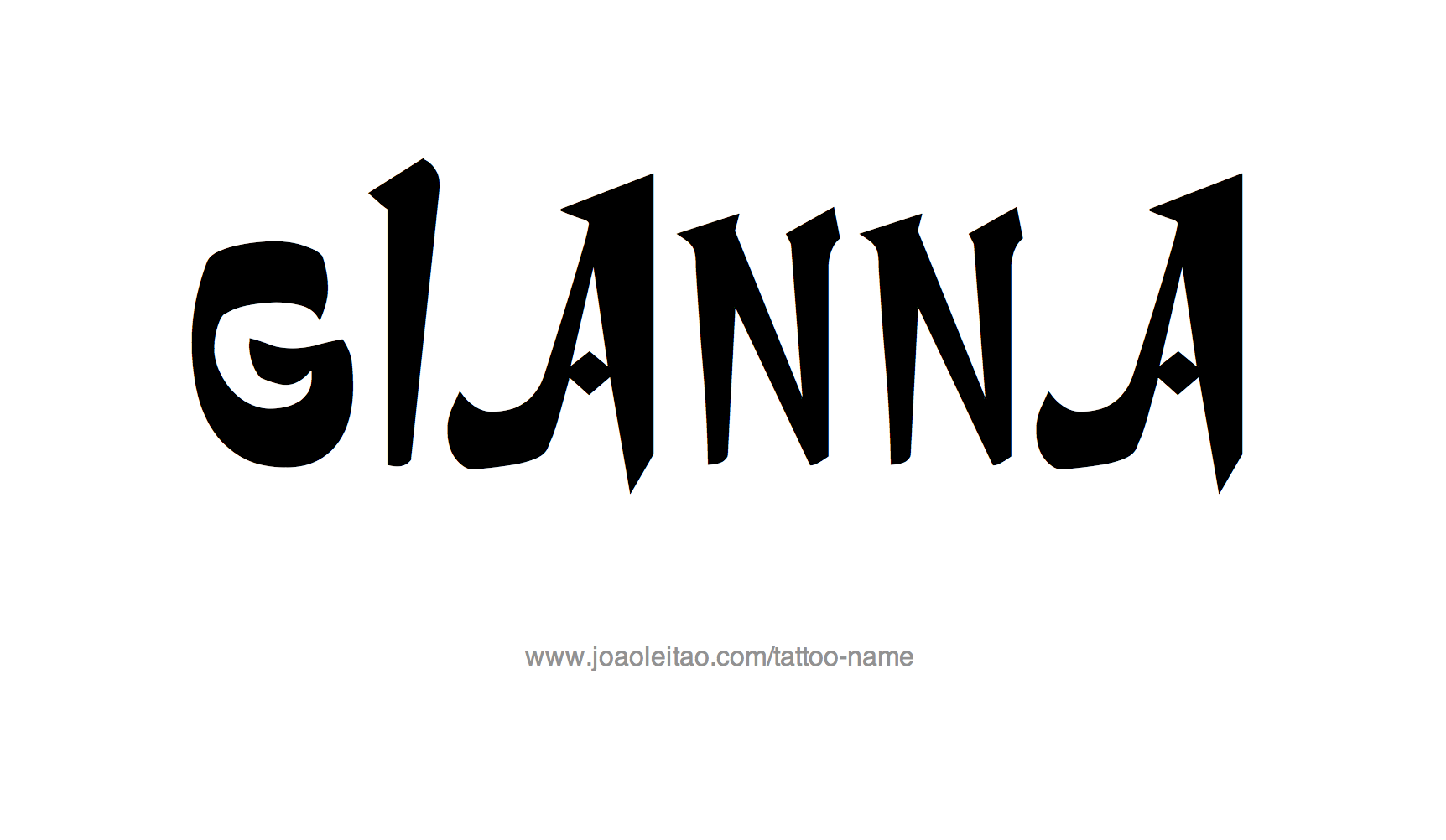 Gianna Name Tattoo Designs