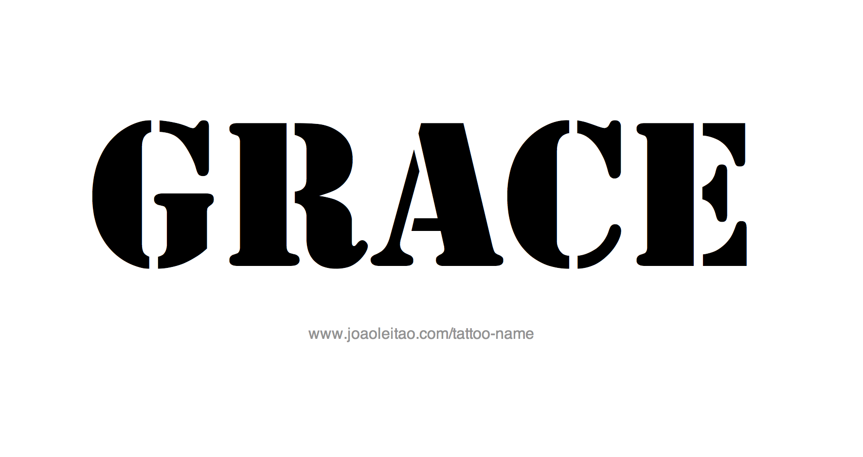 Grace Name Tattoo Designs