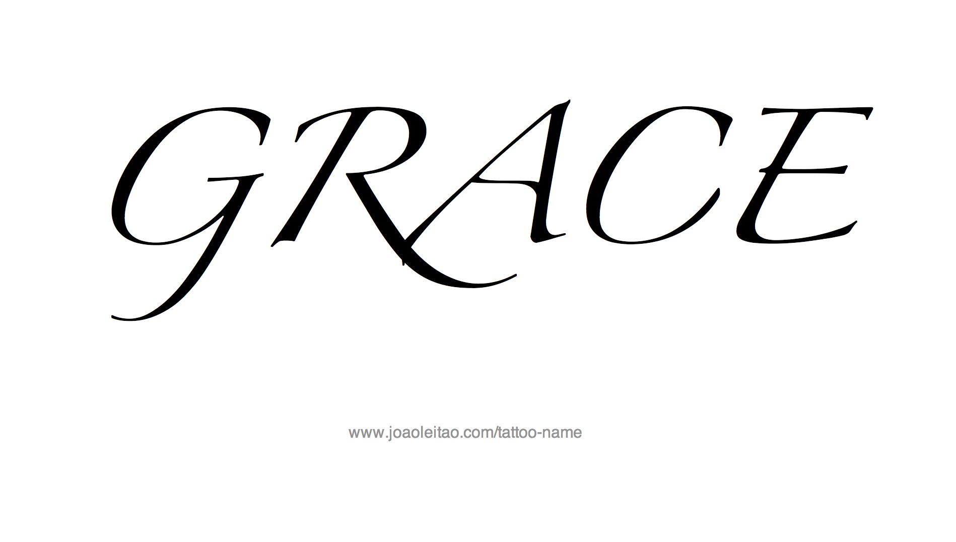 Grace Name Tattoo Designs