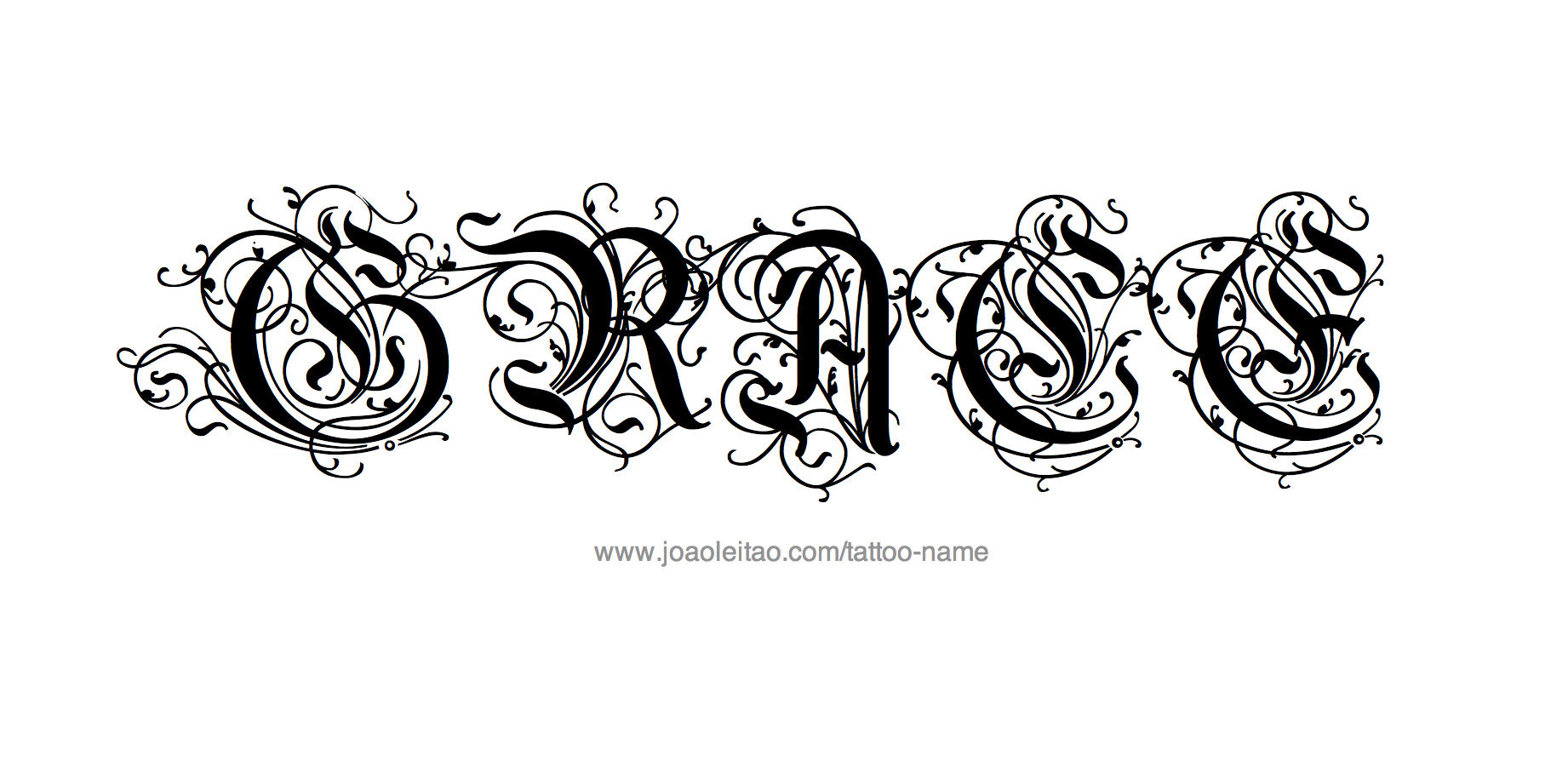 Grace Name Tattoo Designs
