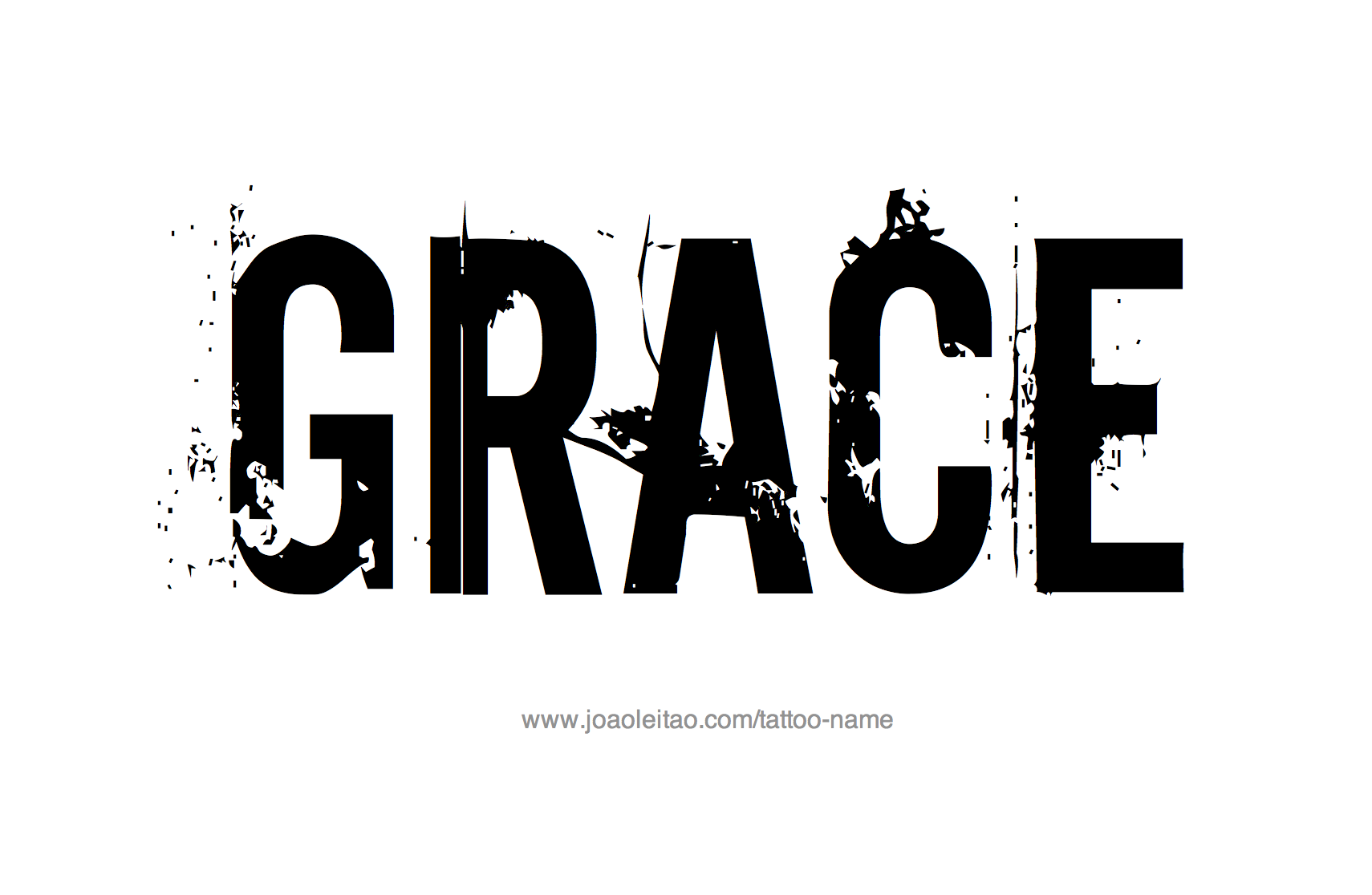 Grace Name Tattoo Designs