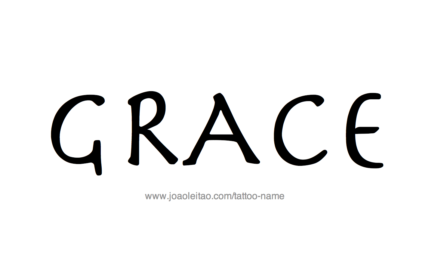Grace Name Tattoo Designs