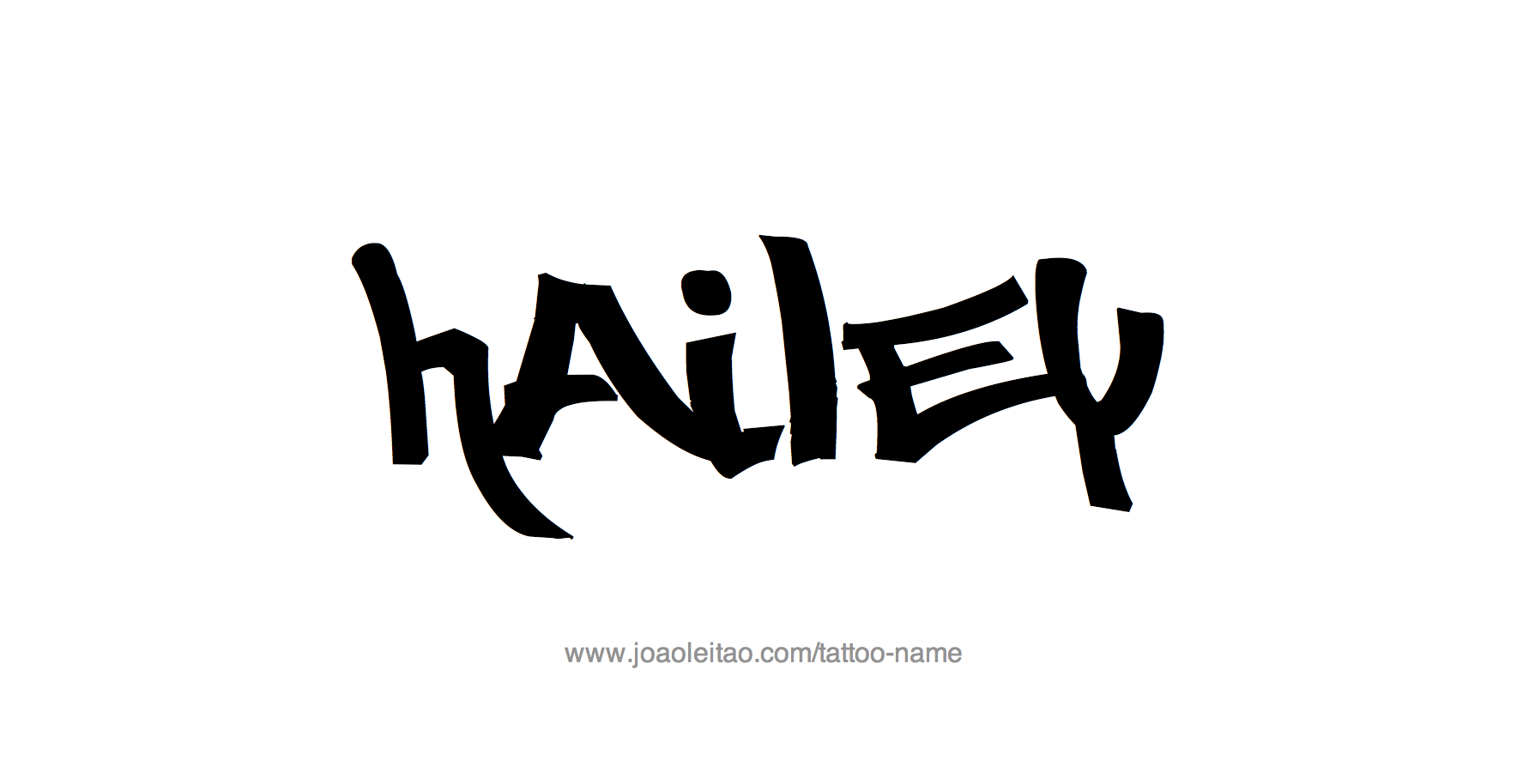 Hailey Name Tattoo Designs