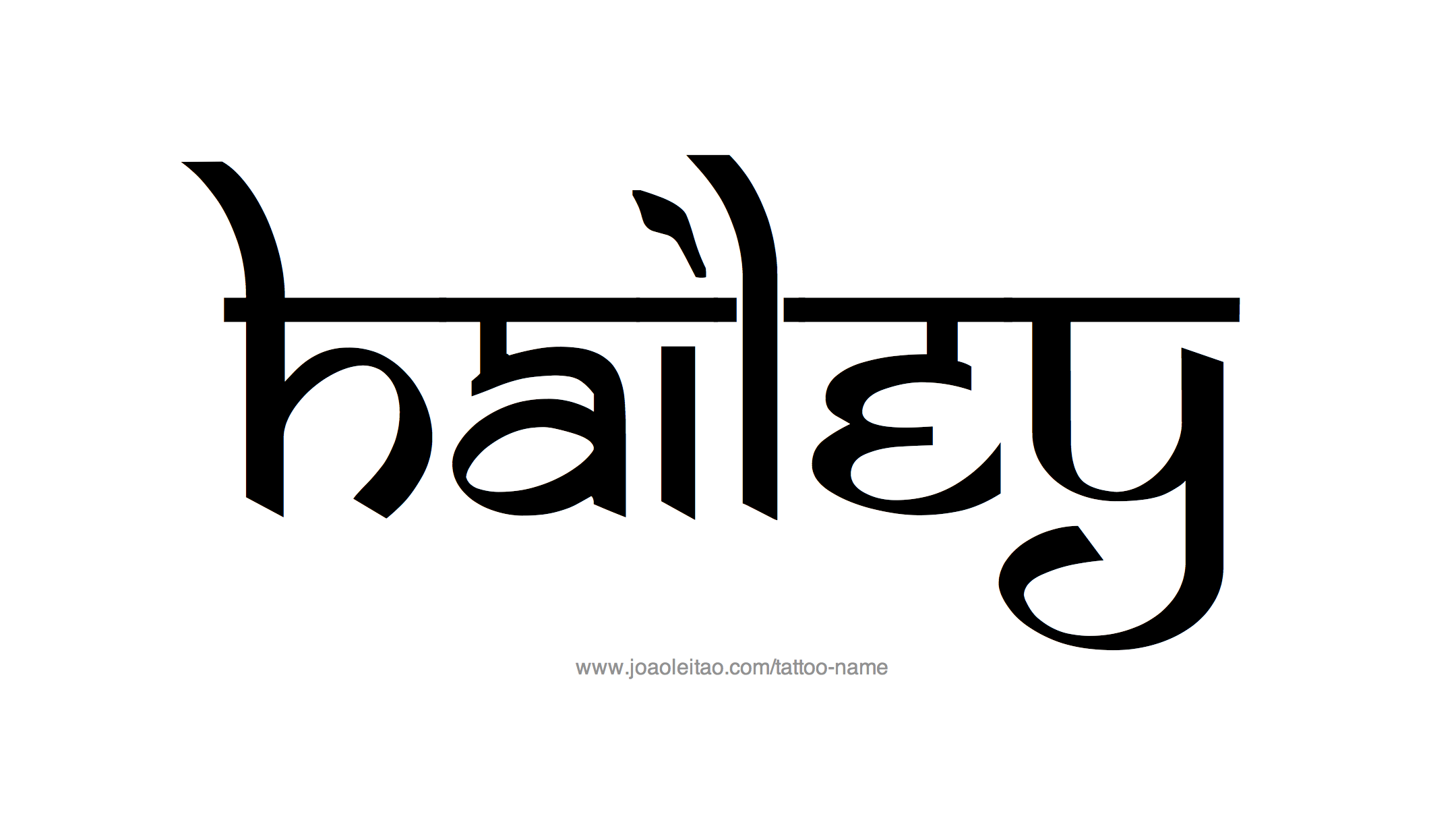 Hailey Name Tattoo Designs