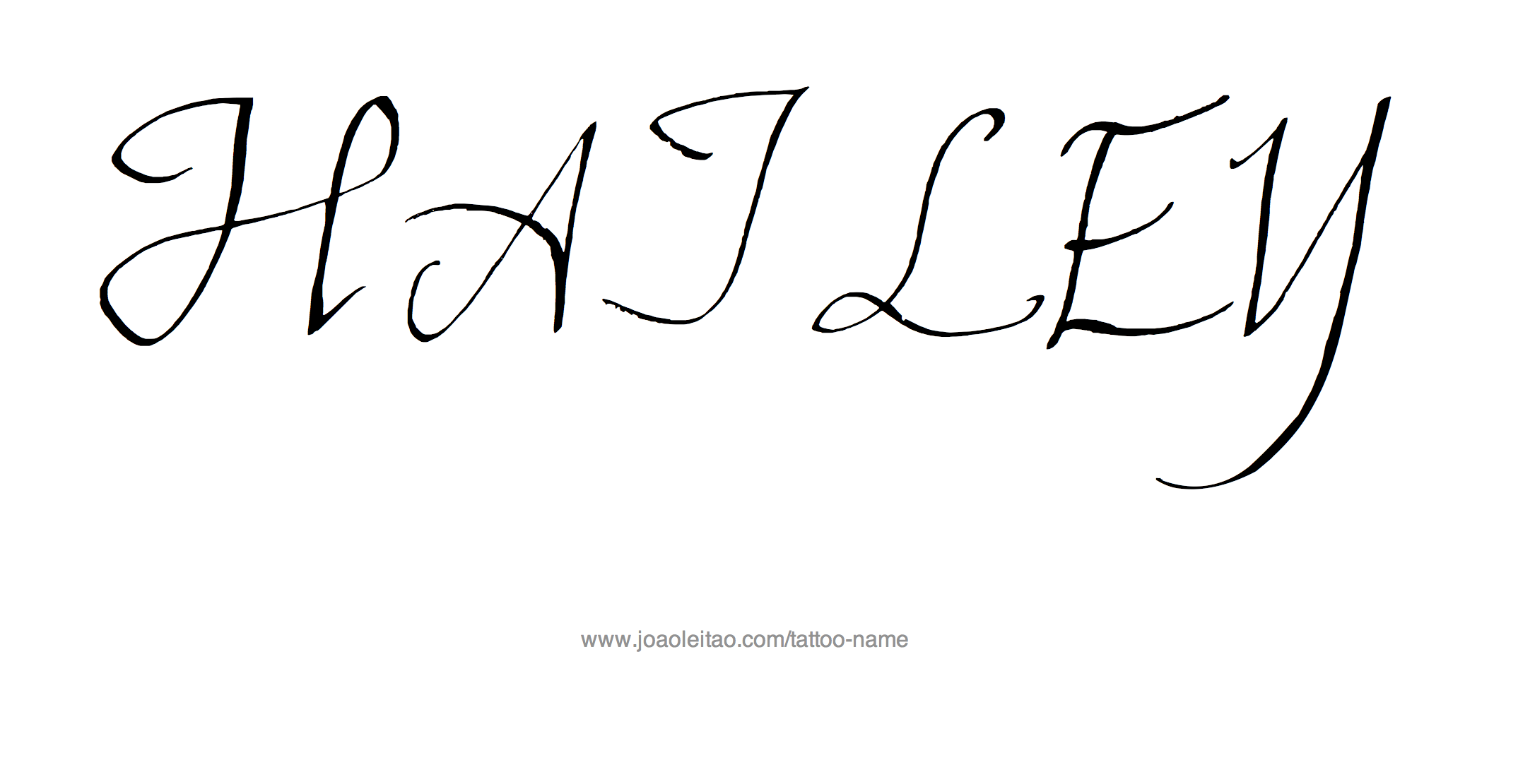 Hailey Name Tattoo Designs