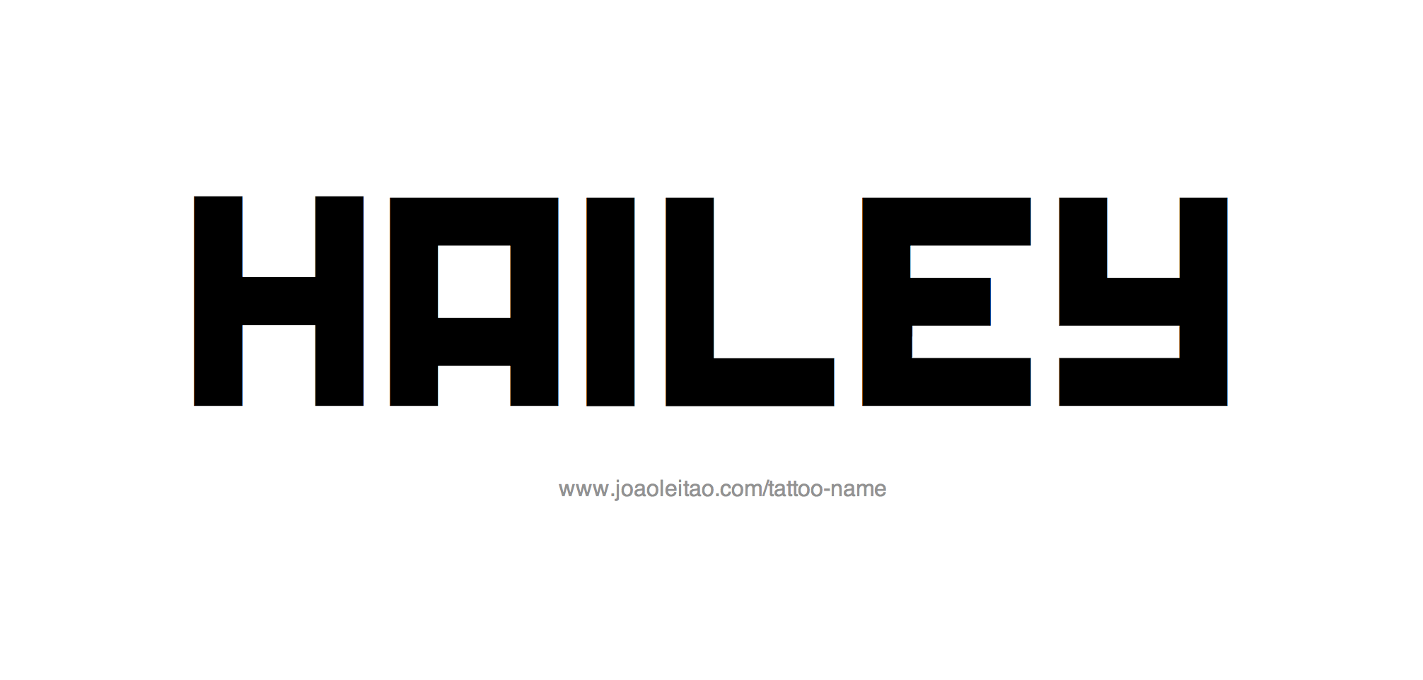 Hailey Name Tattoo Designs
