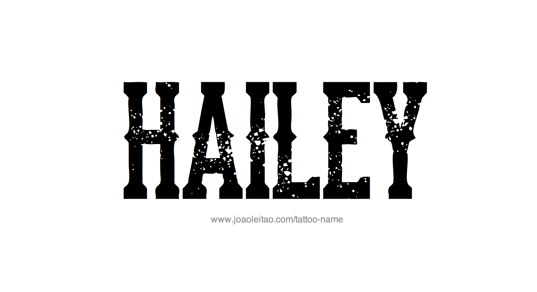 Hailey Name Tattoo Designs