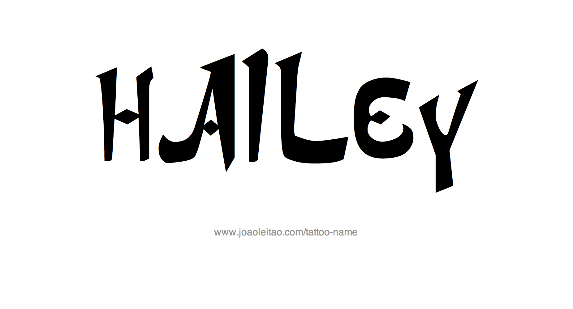 Hailey Name Tattoo Designs