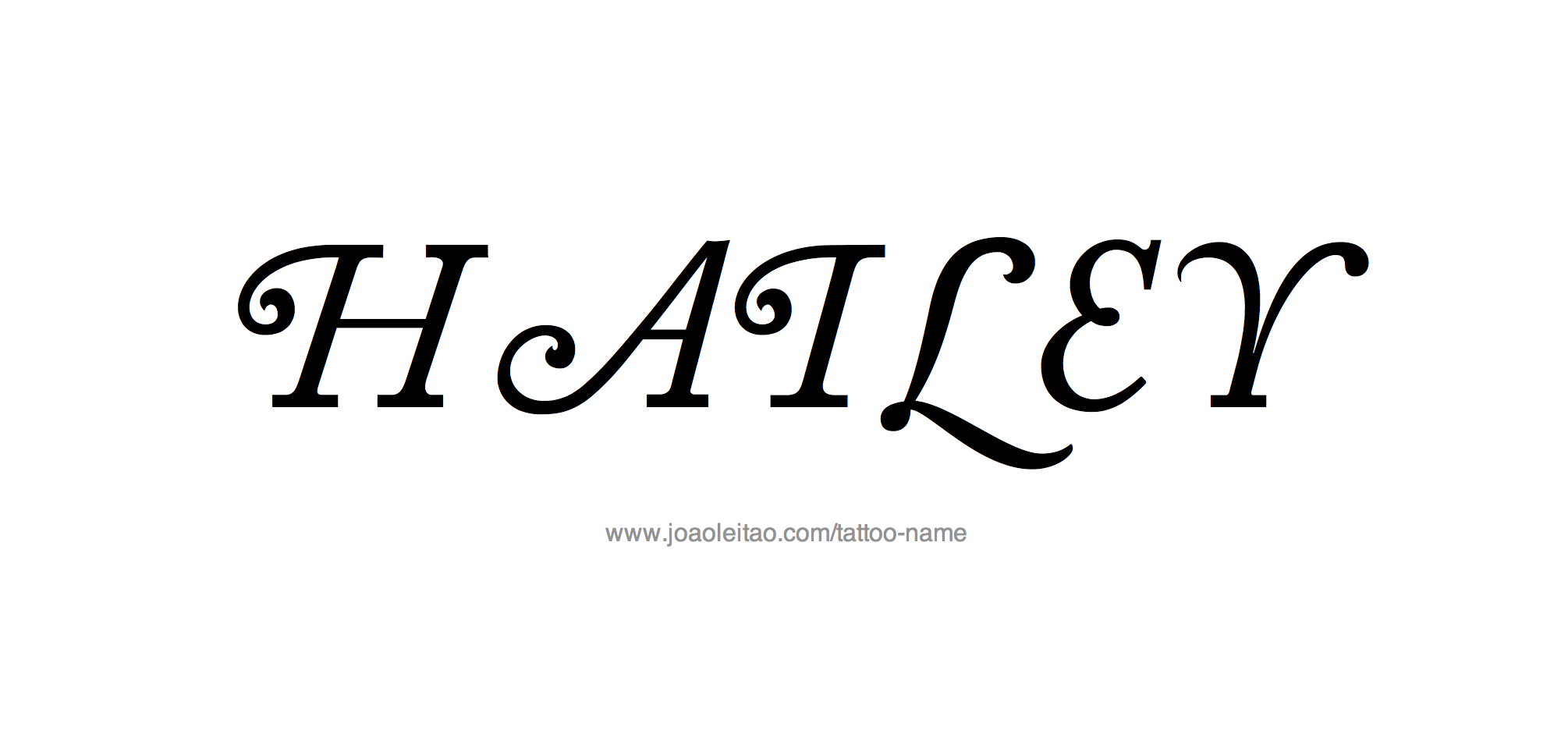 Hailey Name Tattoo Designs