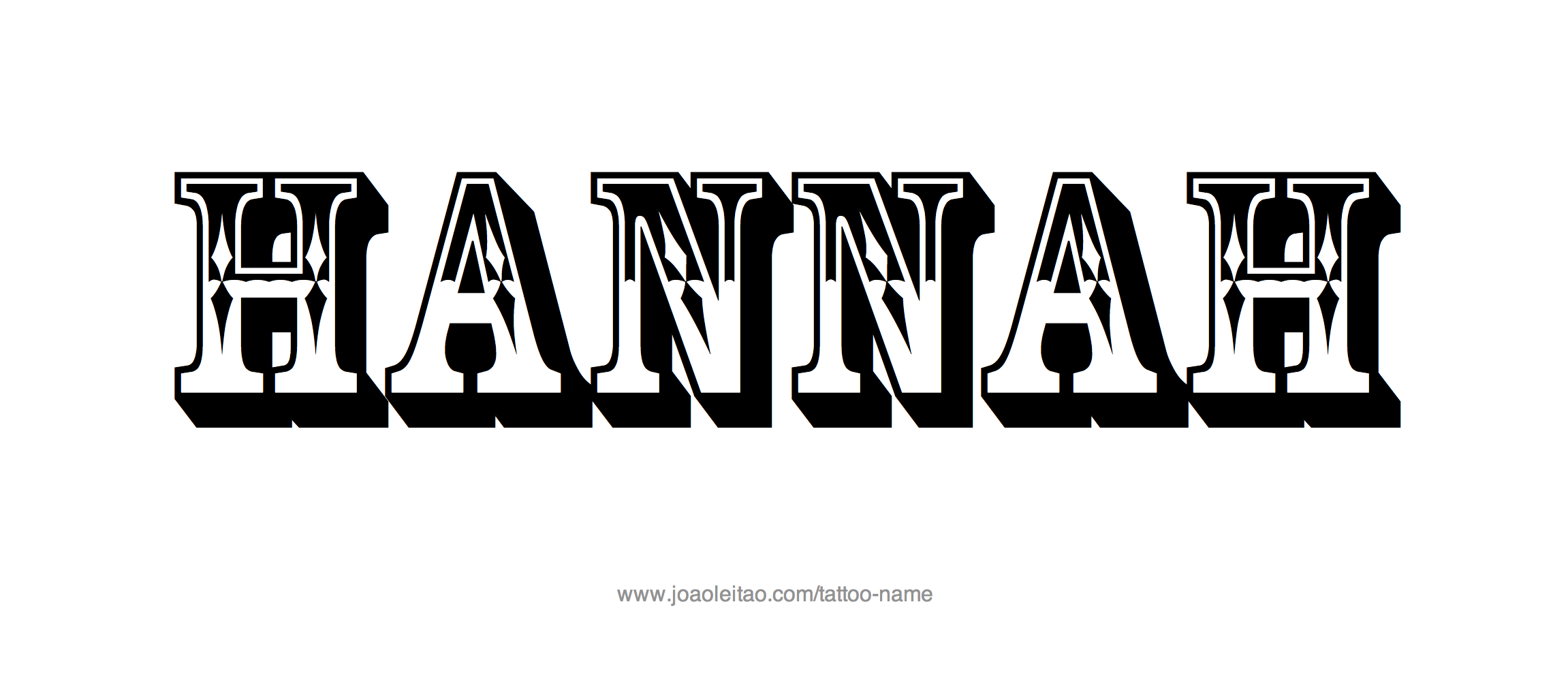 Hannah Name Tattoo Designs
