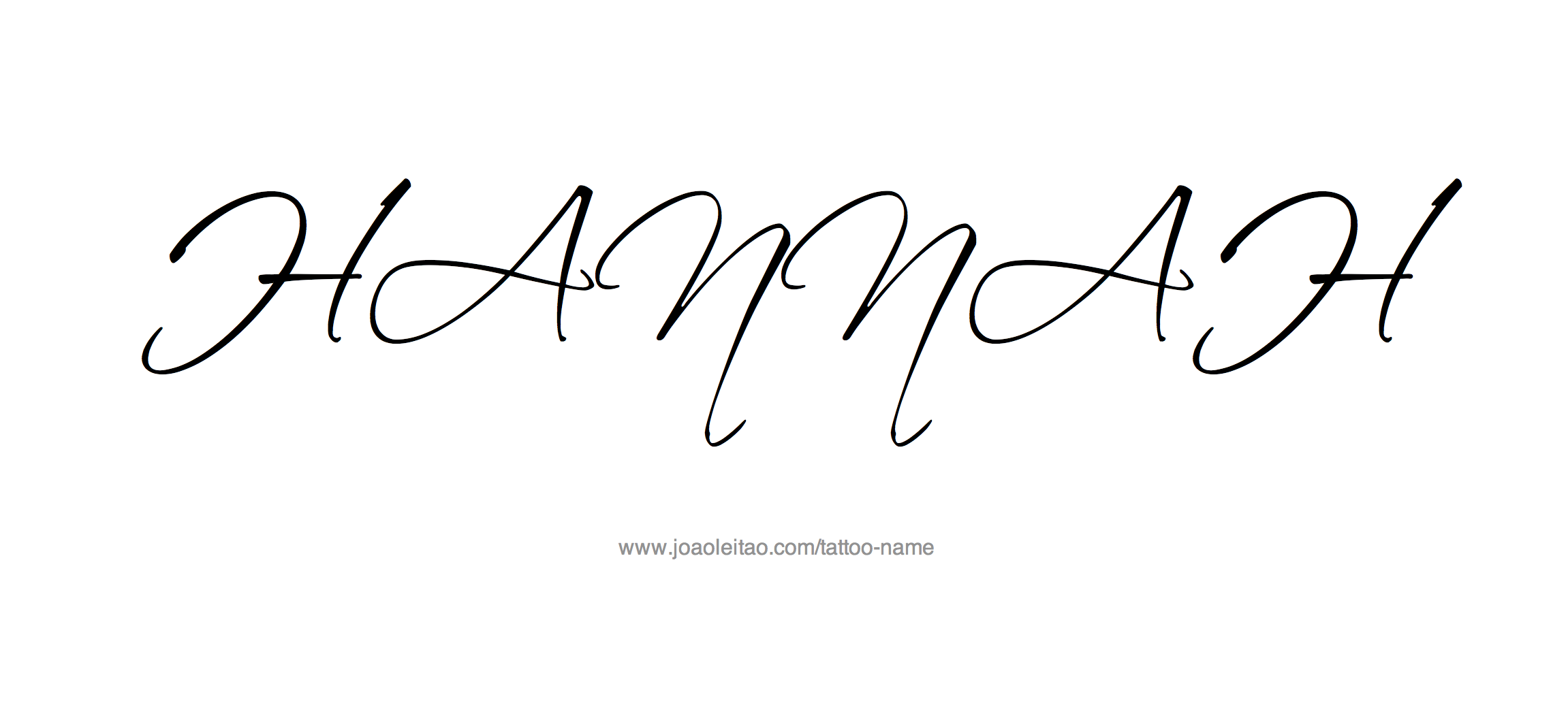 Hannah Name Tattoo Designs