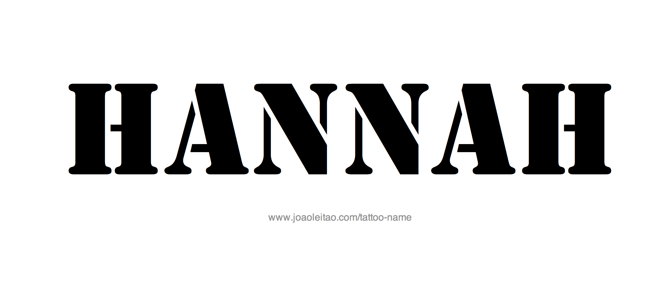Hannah Name Tattoo Designs
