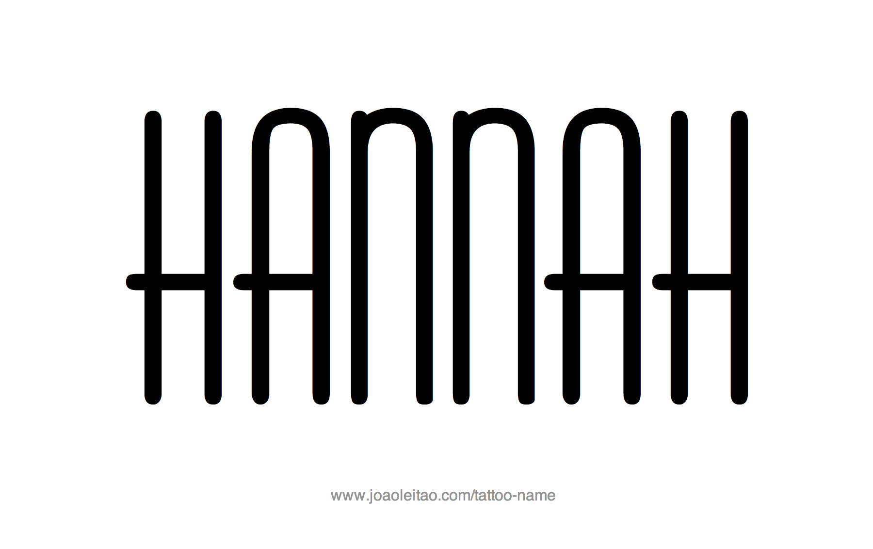 Hannah Name Tattoo Designs