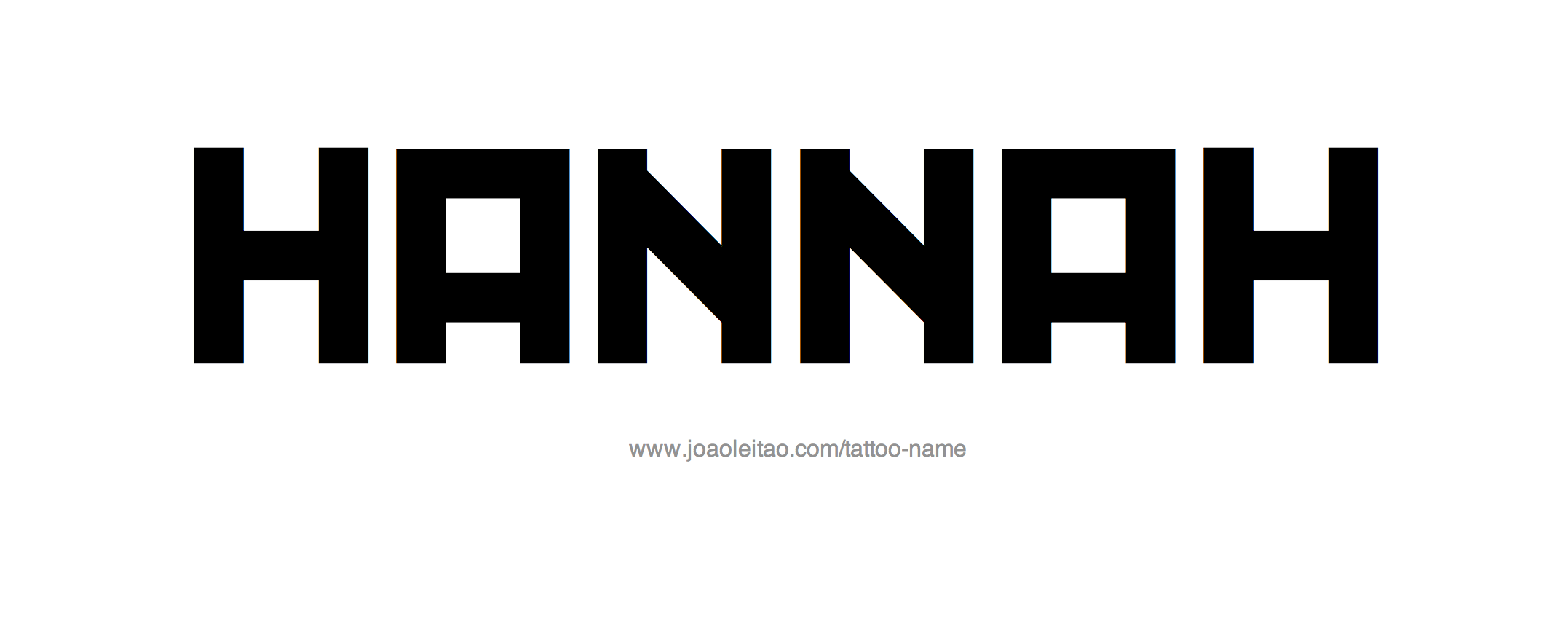 Hannah Name Tattoo Designs