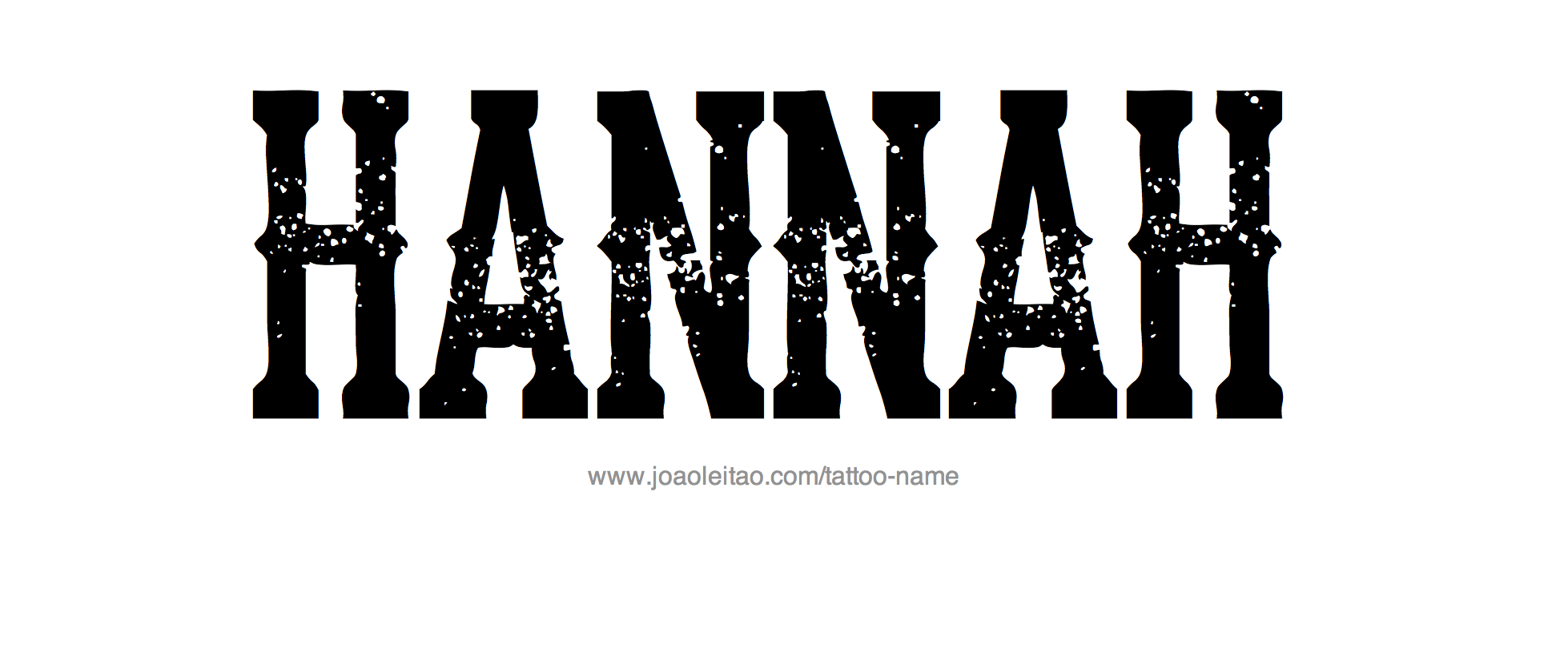 Hannah Name Tattoo Designs