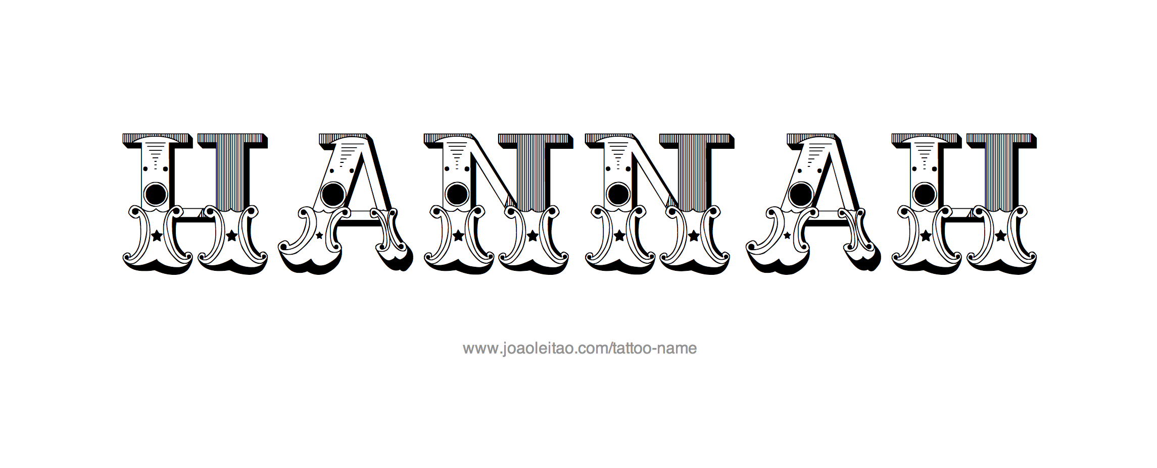 Hannah Name Tattoo Designs