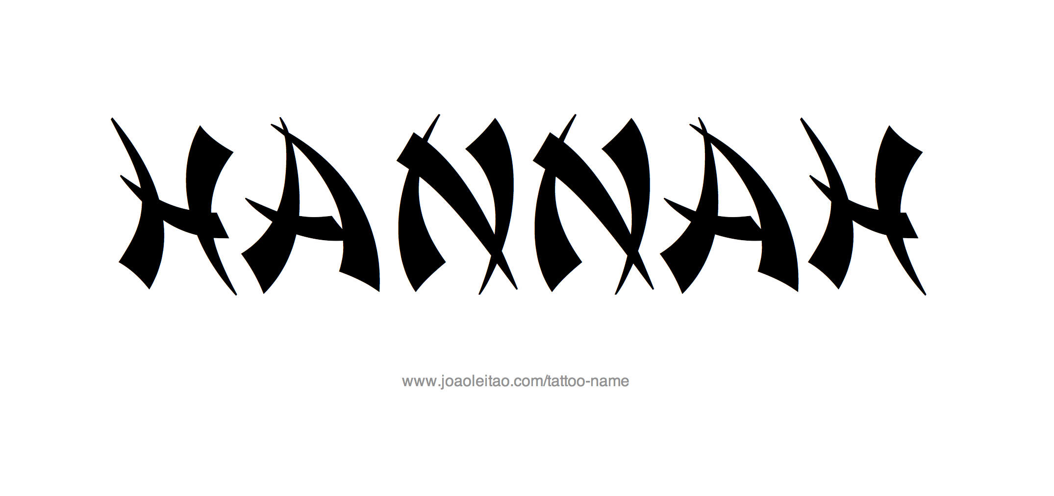 Hannah Name Tattoo Designs