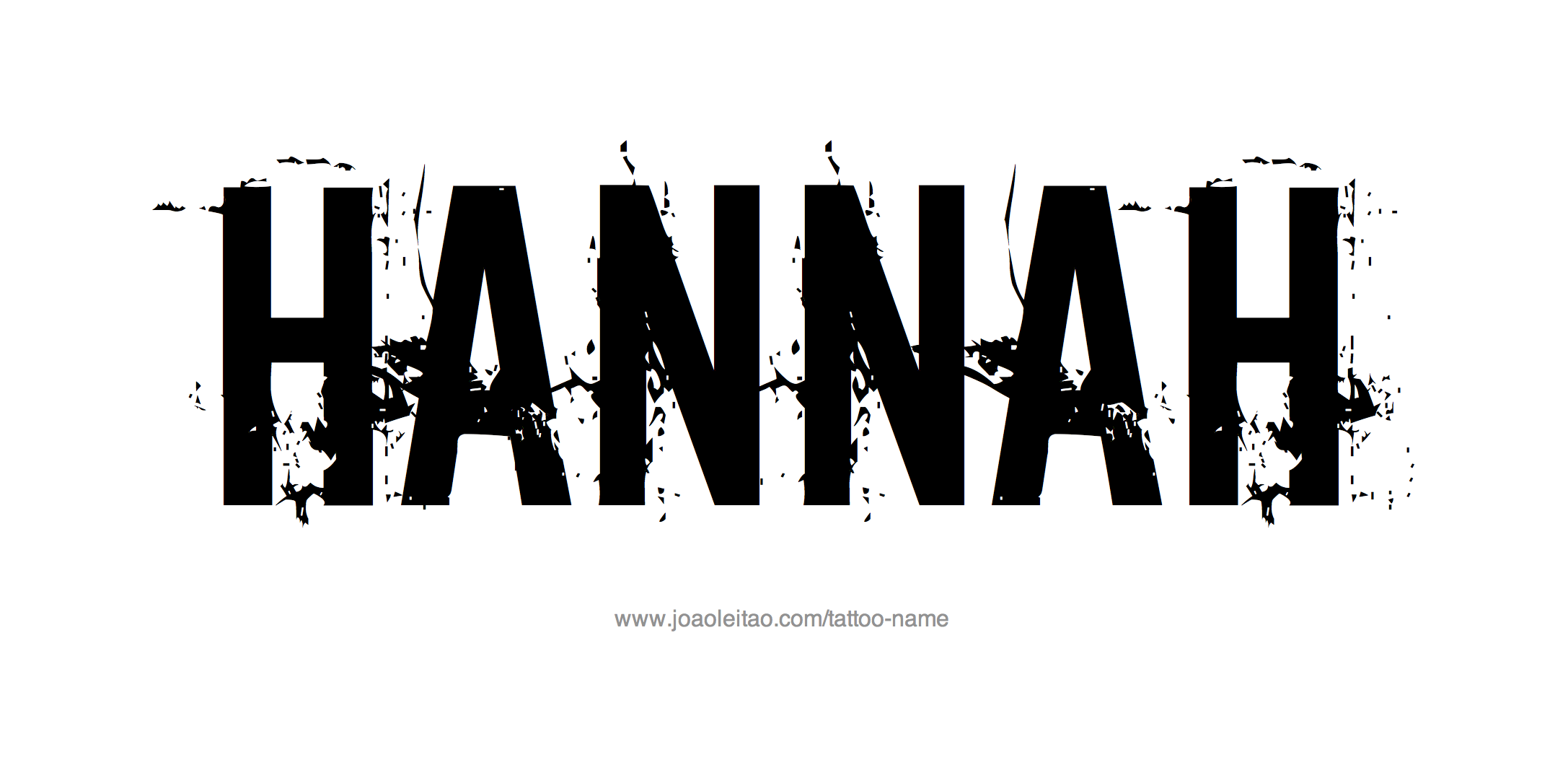 Hannah Name Tattoo Designs