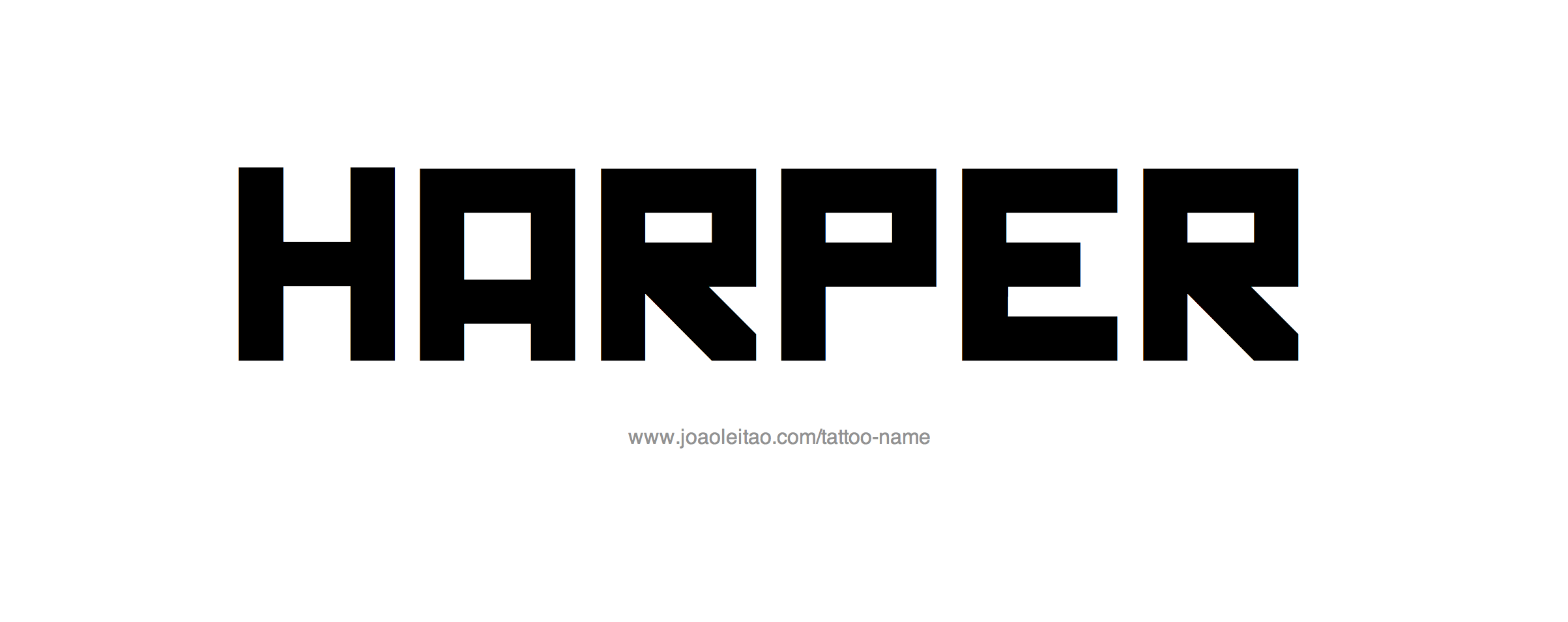 Harper Name Tattoo Designs