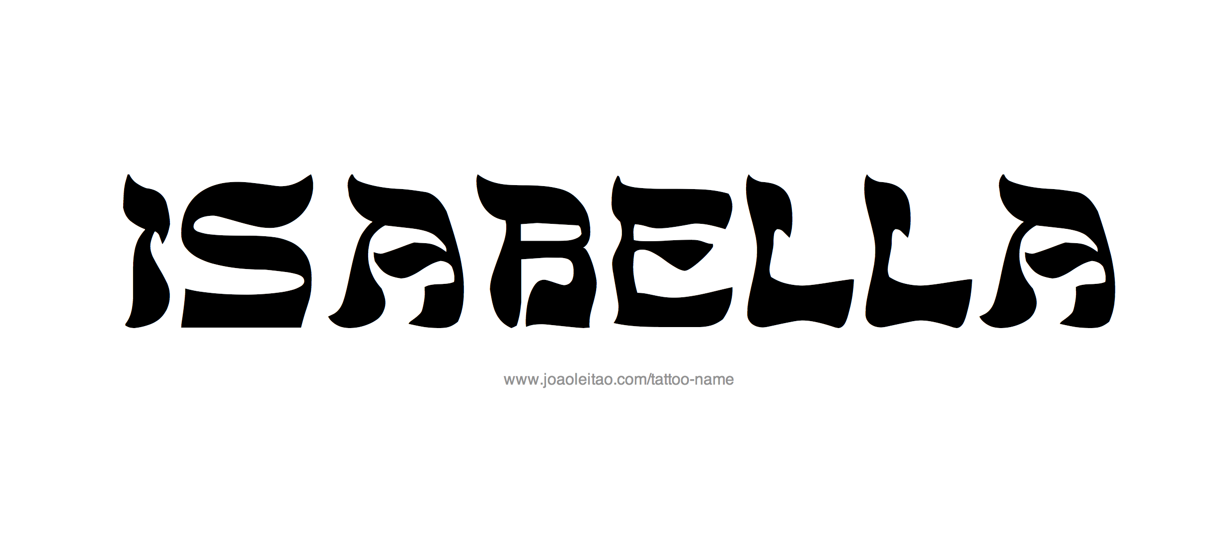 Isabella Name Tattoo Designs