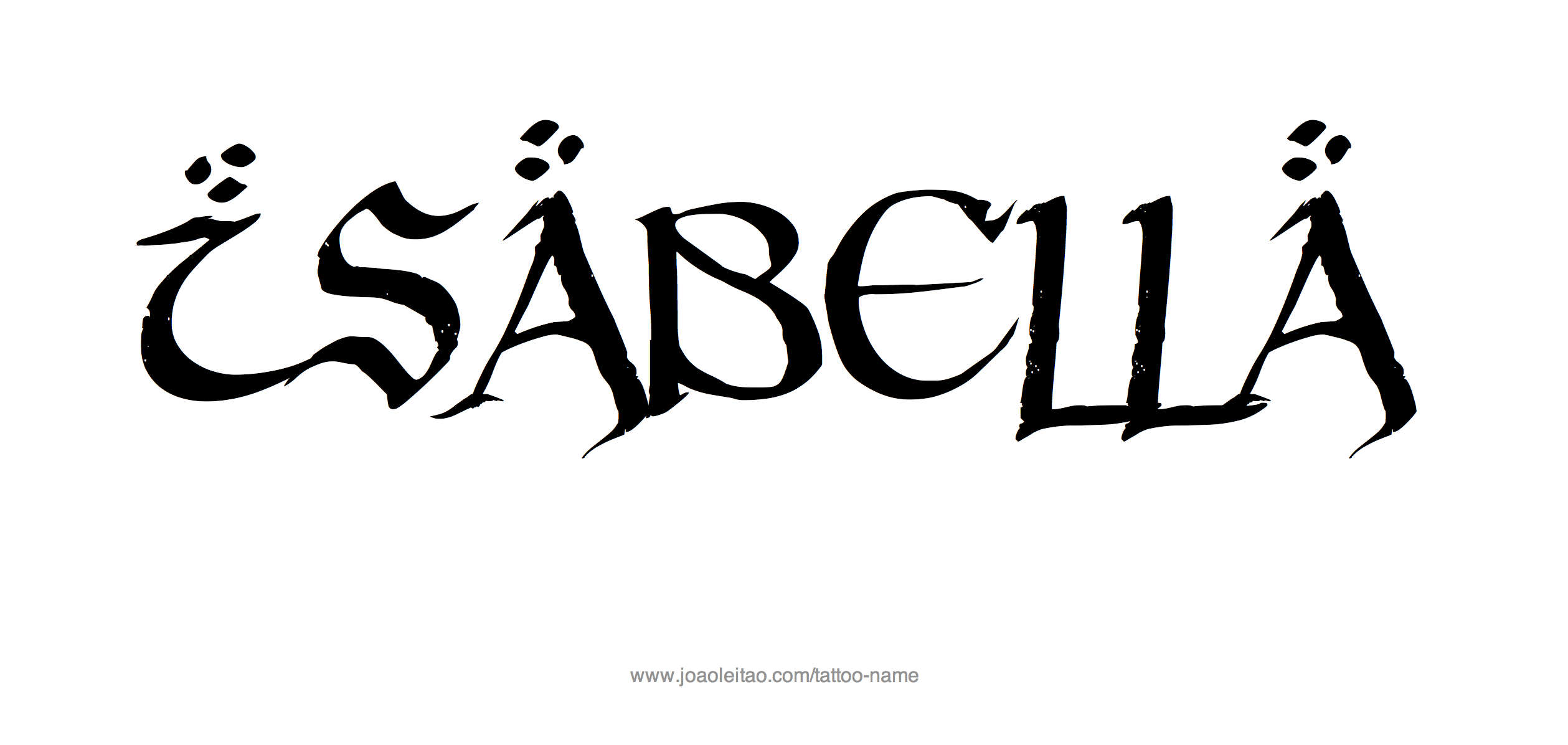 Isabella Name Tattoo Designs