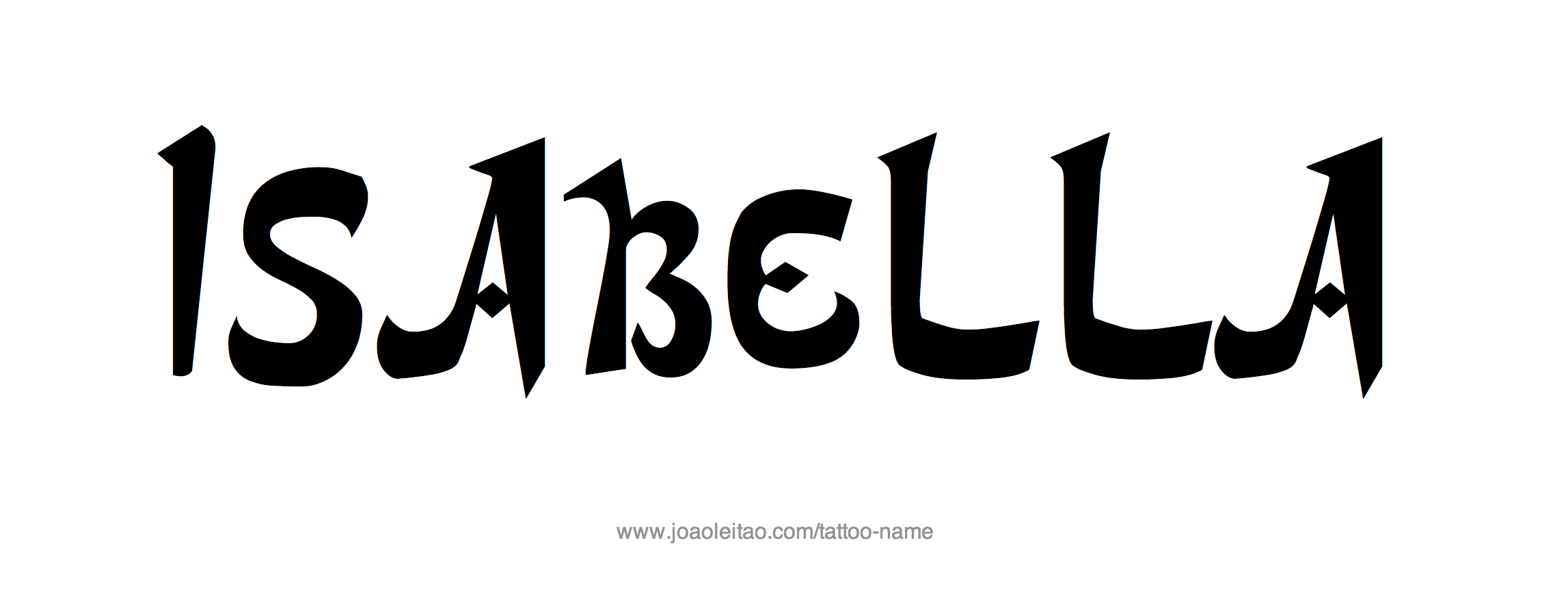 Isabella Name Tattoo Designs