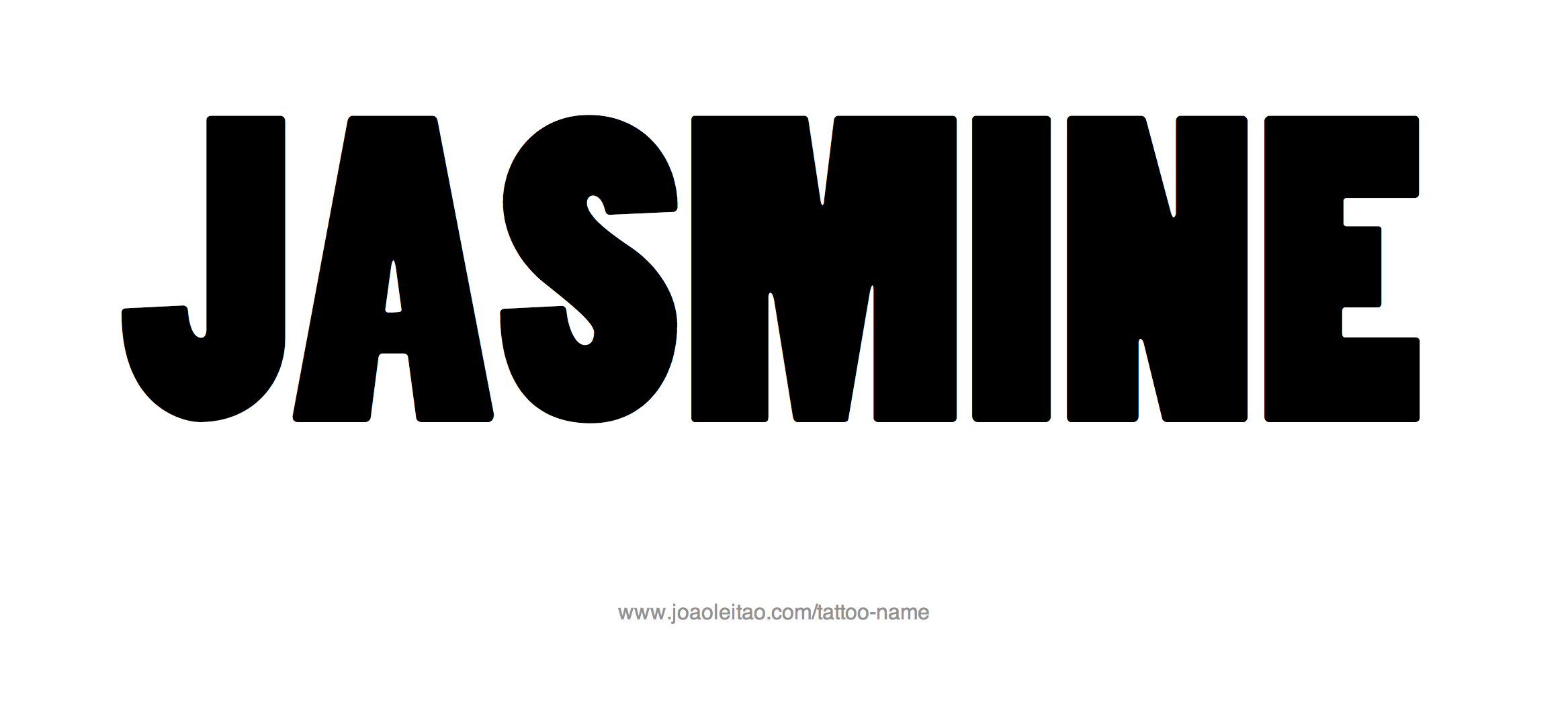 Jasmine Name Tattoo Designs