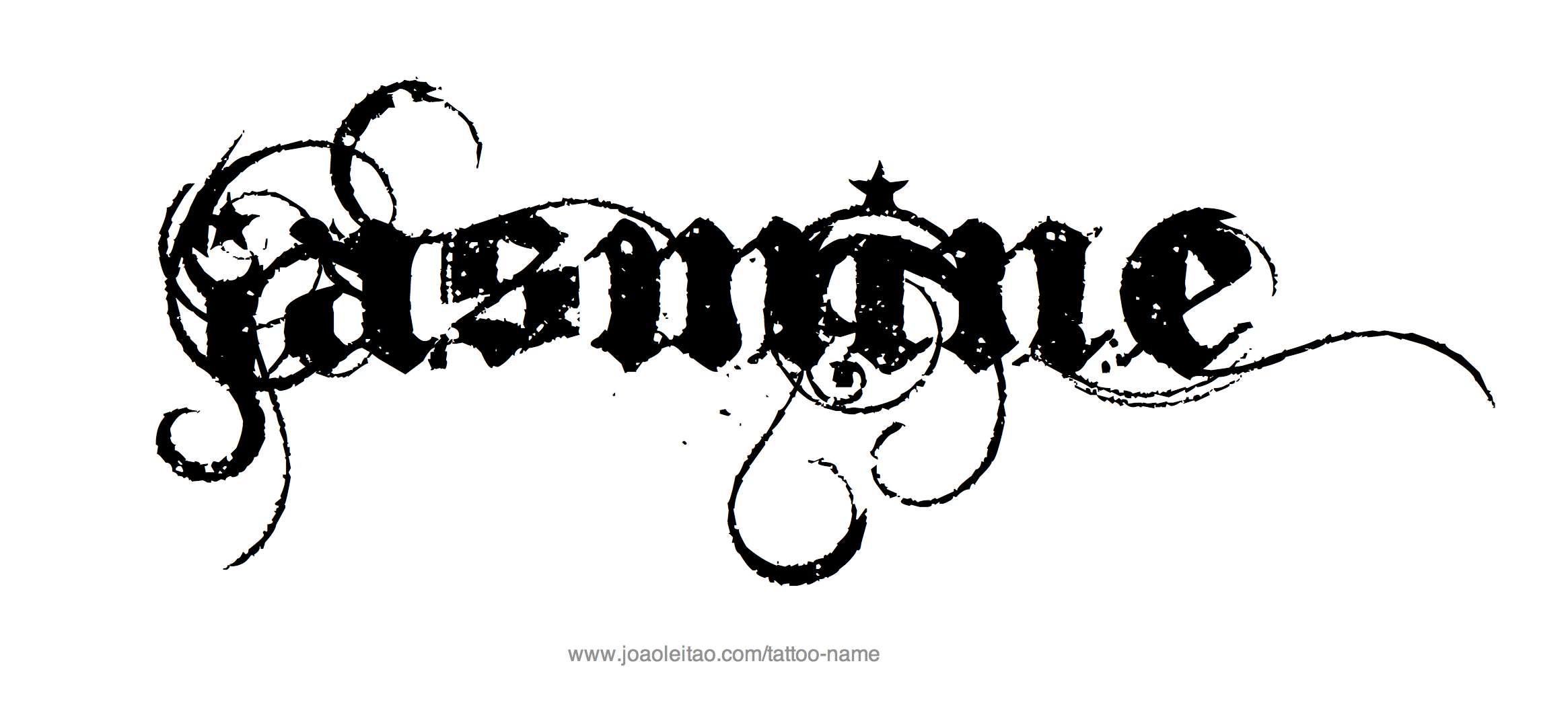 Jasmine Name Tattoo Designs