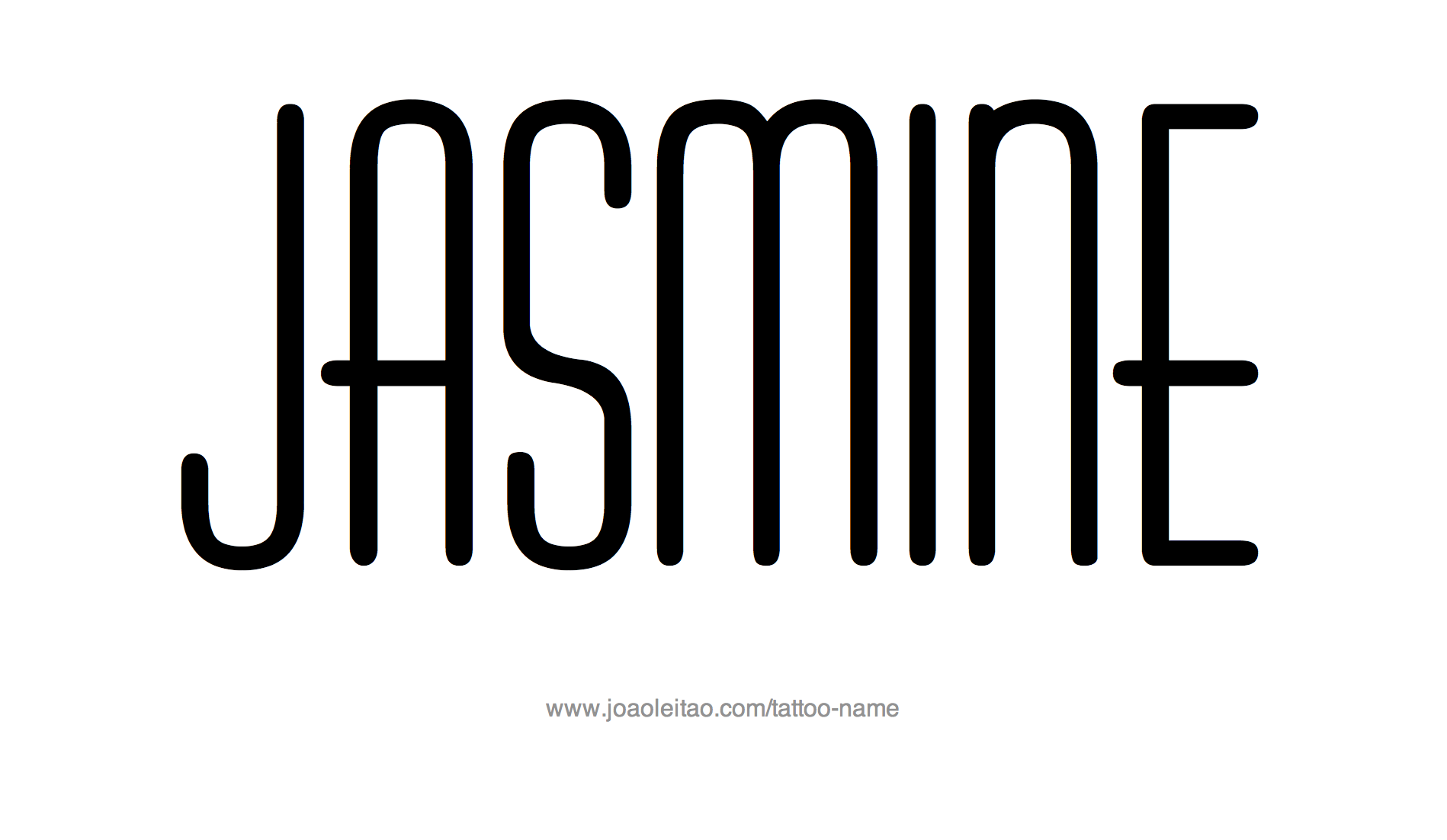 Jasmine Name Tattoo Designs