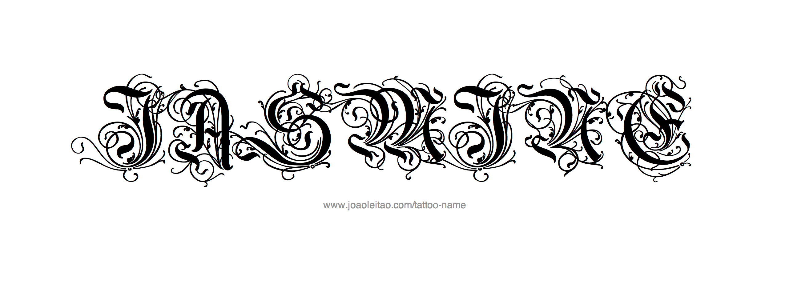 Jasmine Name Tattoo Designs