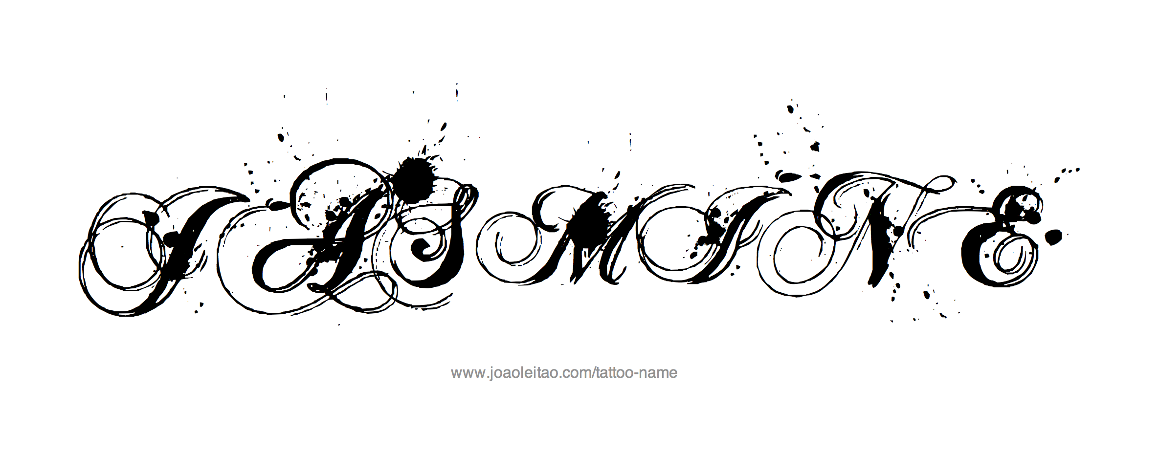 Jasmine Name Tattoo Designs