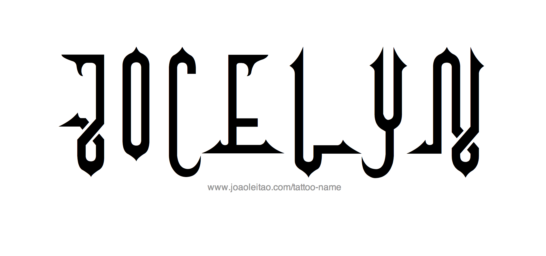 Jocelyn Name Tattoo Designs