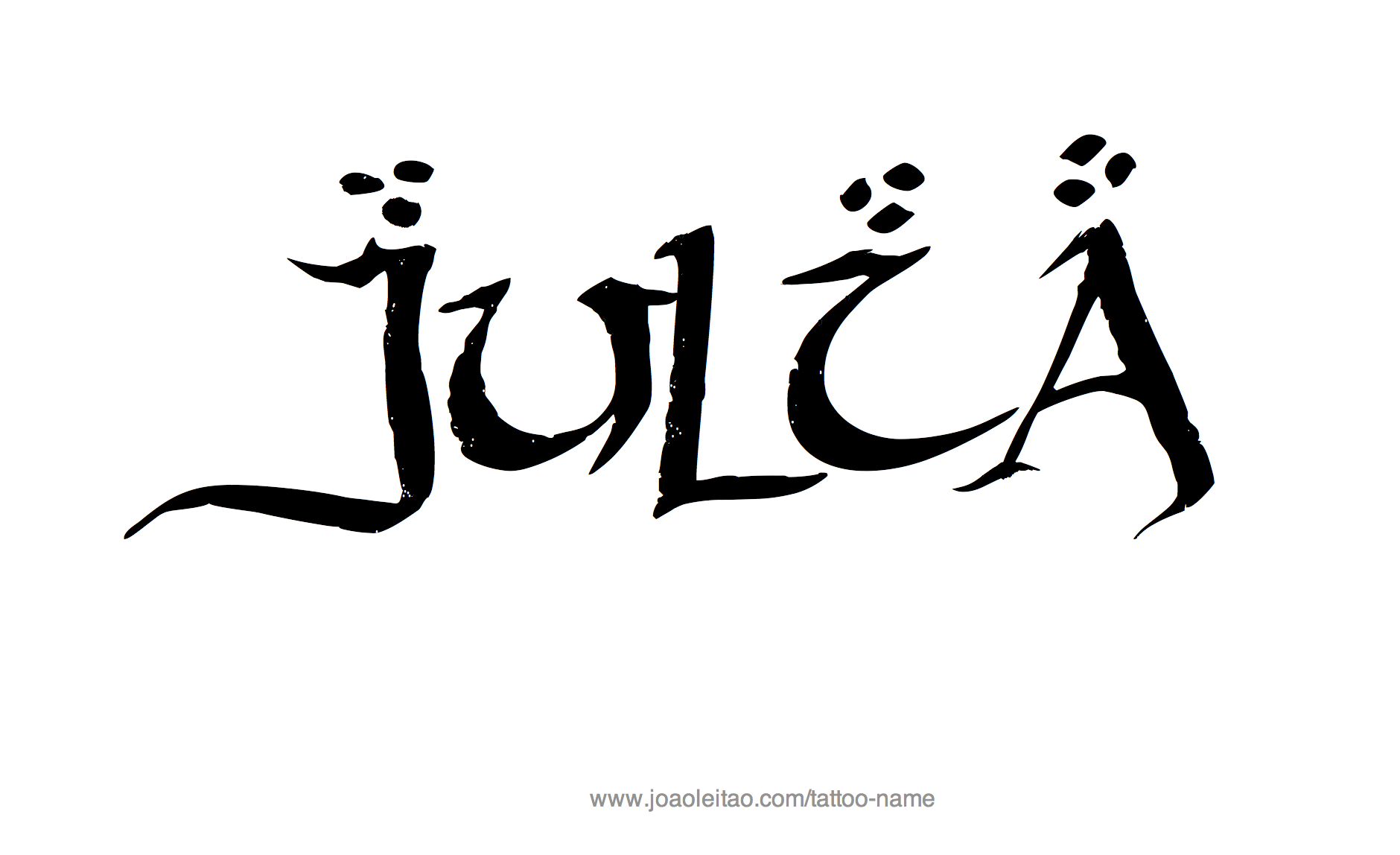 Julia Name Tattoo Designs