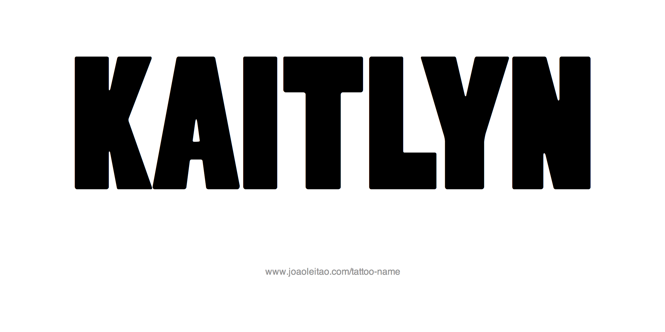 Kaitlyn Name Tattoo Designs