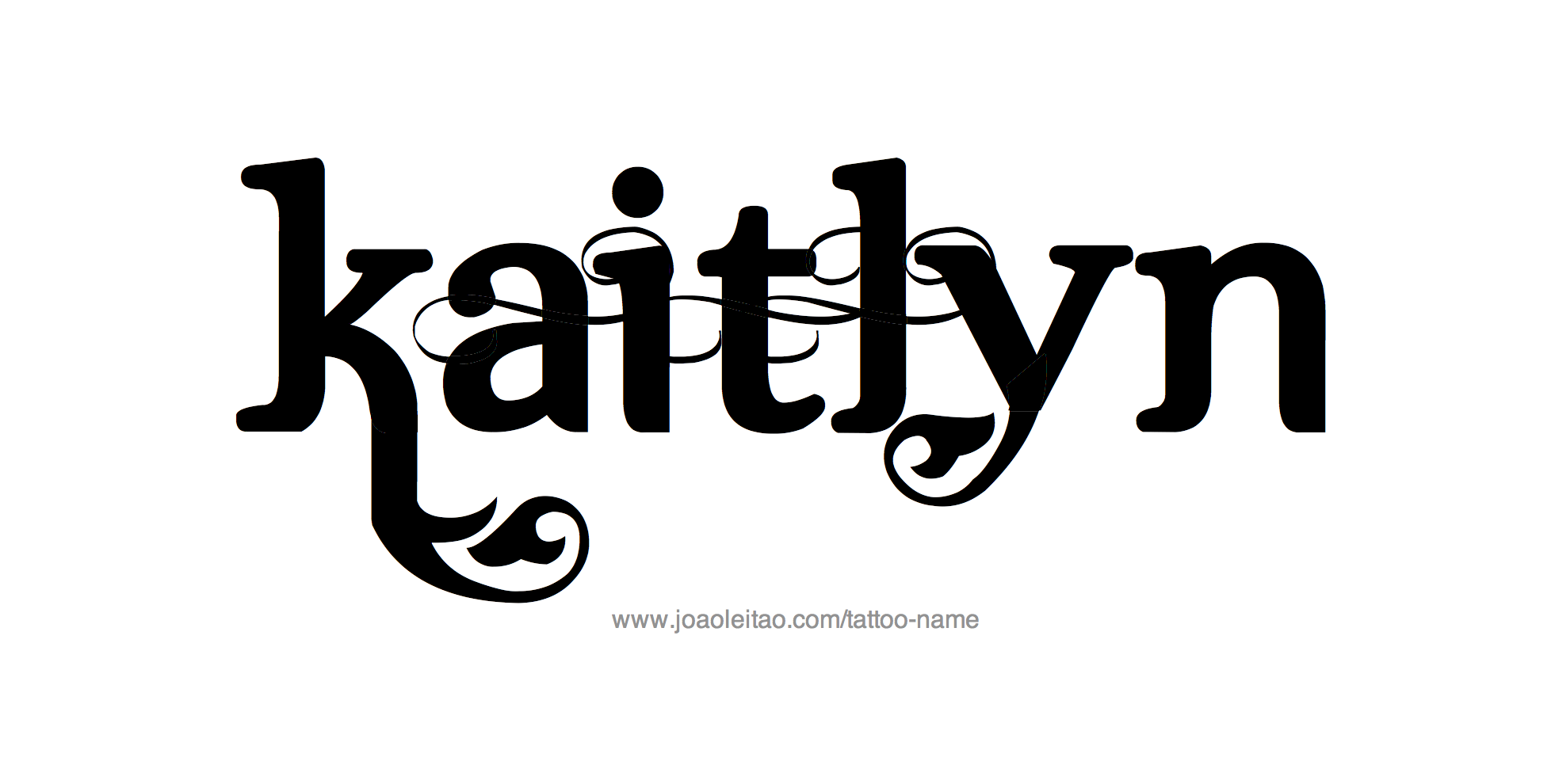 Kaitlyn Name Tattoo Designs