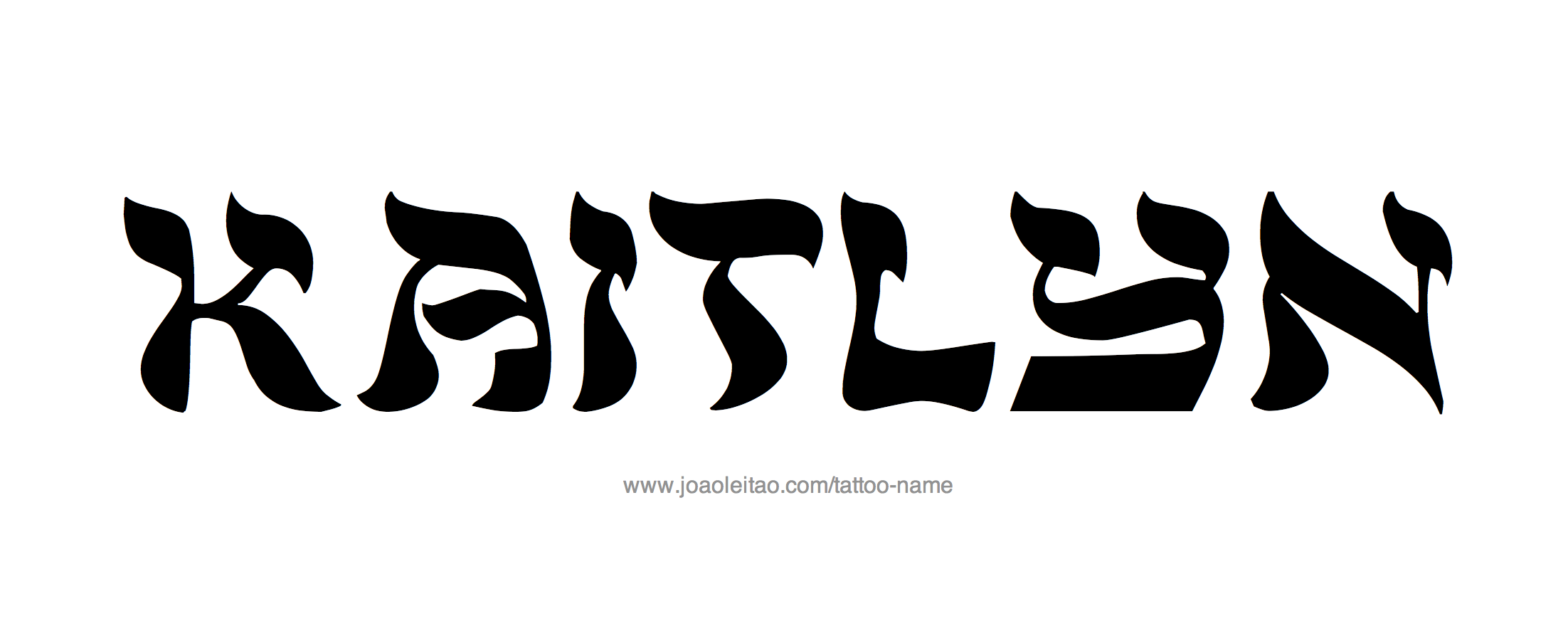 Kaitlyn Name Tattoo Designs