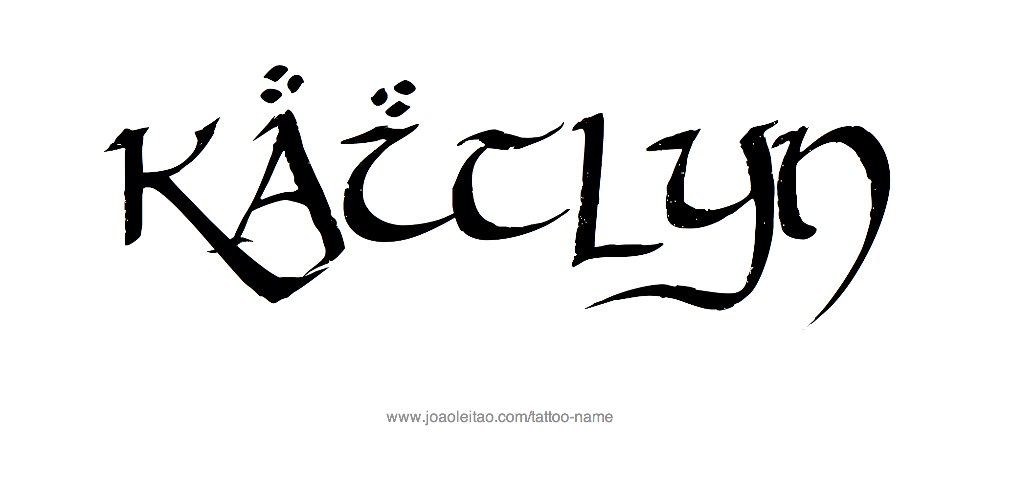 Kaitlyn Name Tattoo Designs