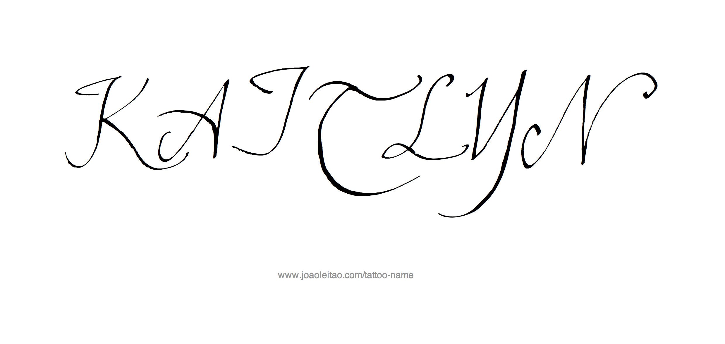 Kaitlyn Name Tattoo Designs