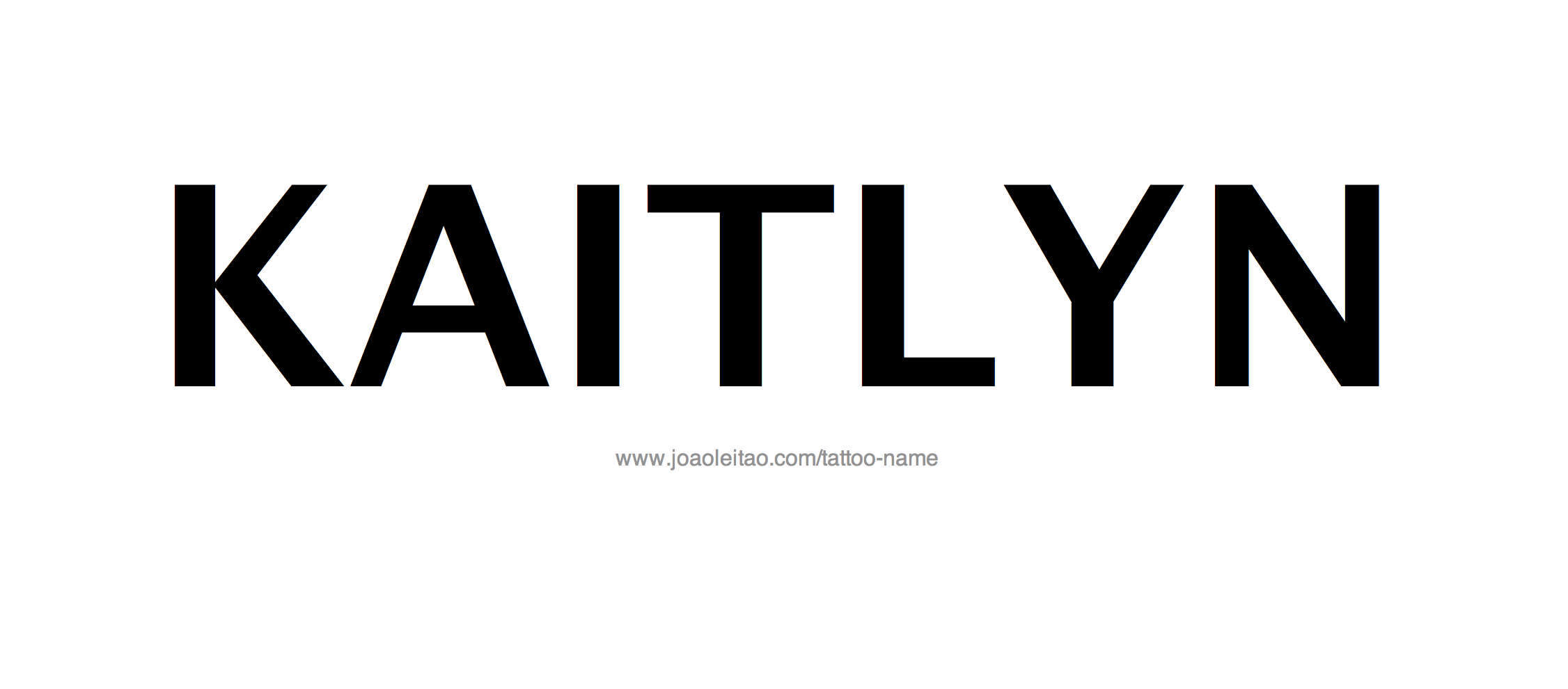 Kaitlyn Name Tattoo Designs