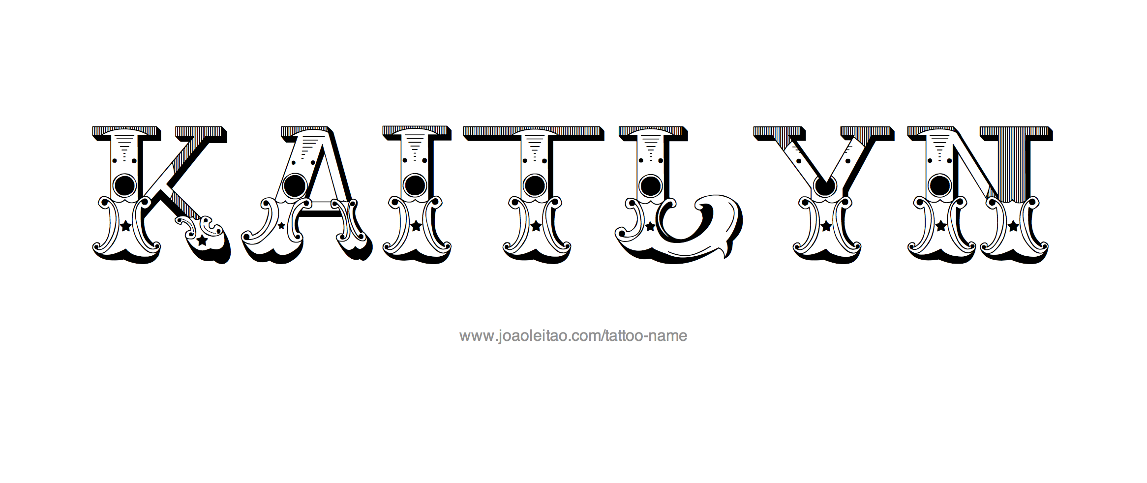 Kaitlyn Name Tattoo Designs