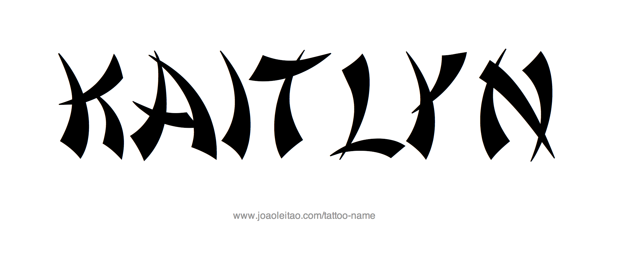 Kaitlyn Name Tattoo Designs