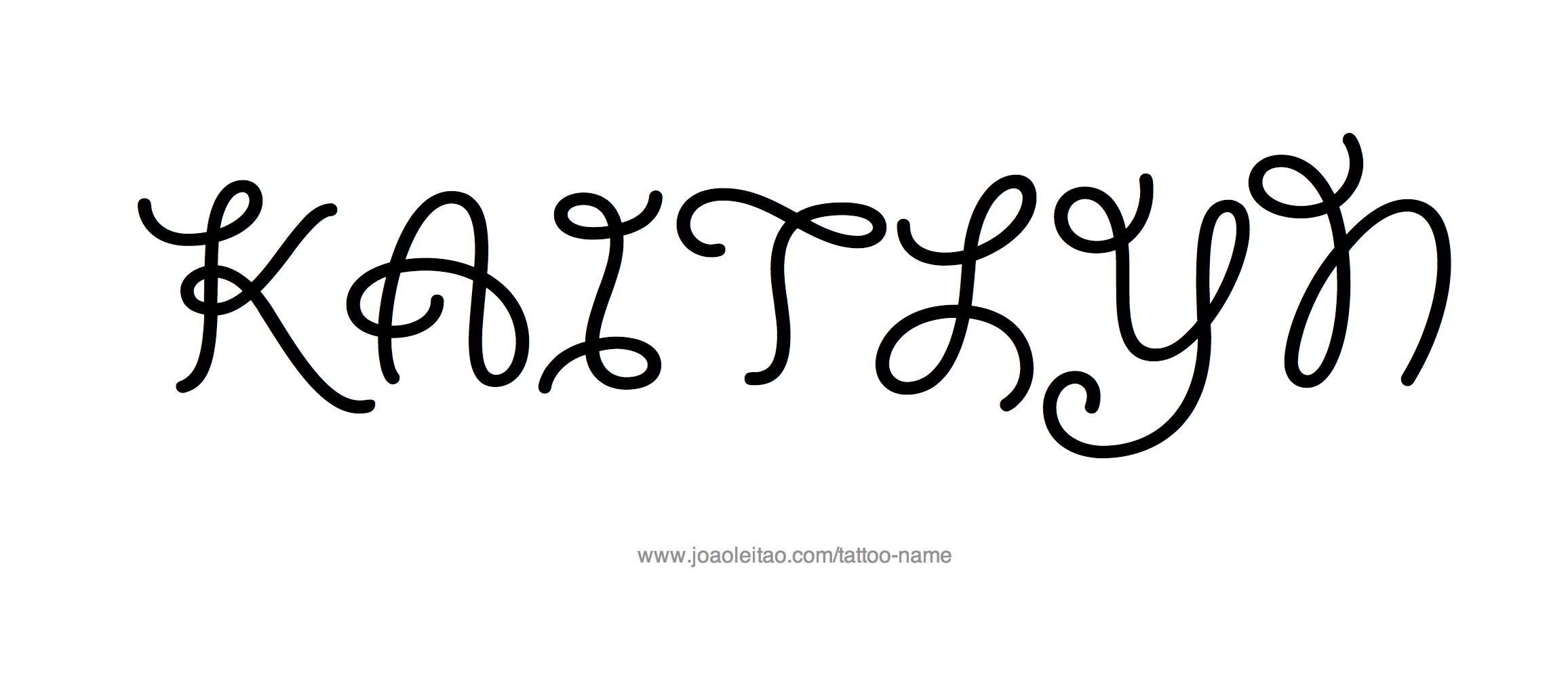 Kaitlyn Name Tattoo Designs