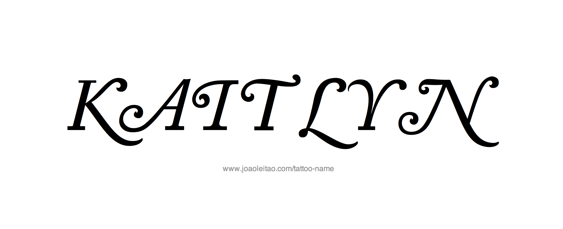 Kaitlyn Name Tattoo Designs