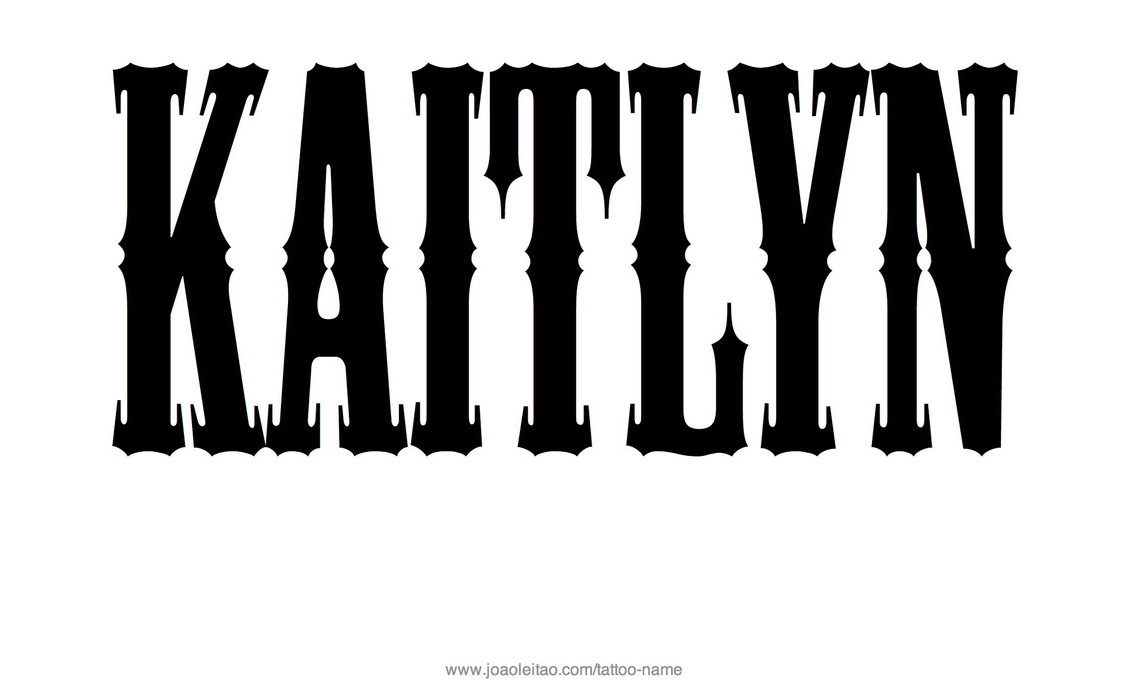 Kaitlyn Name Tattoo Designs