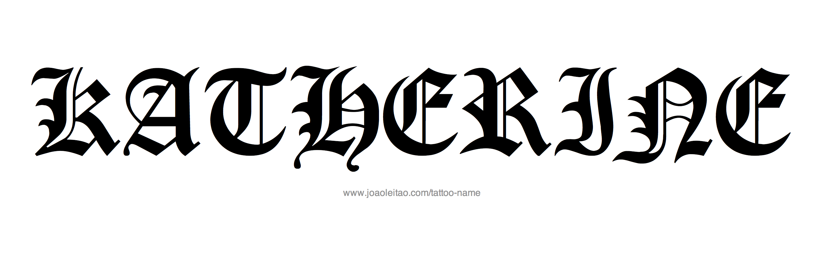 Katherine Name Tattoo Designs