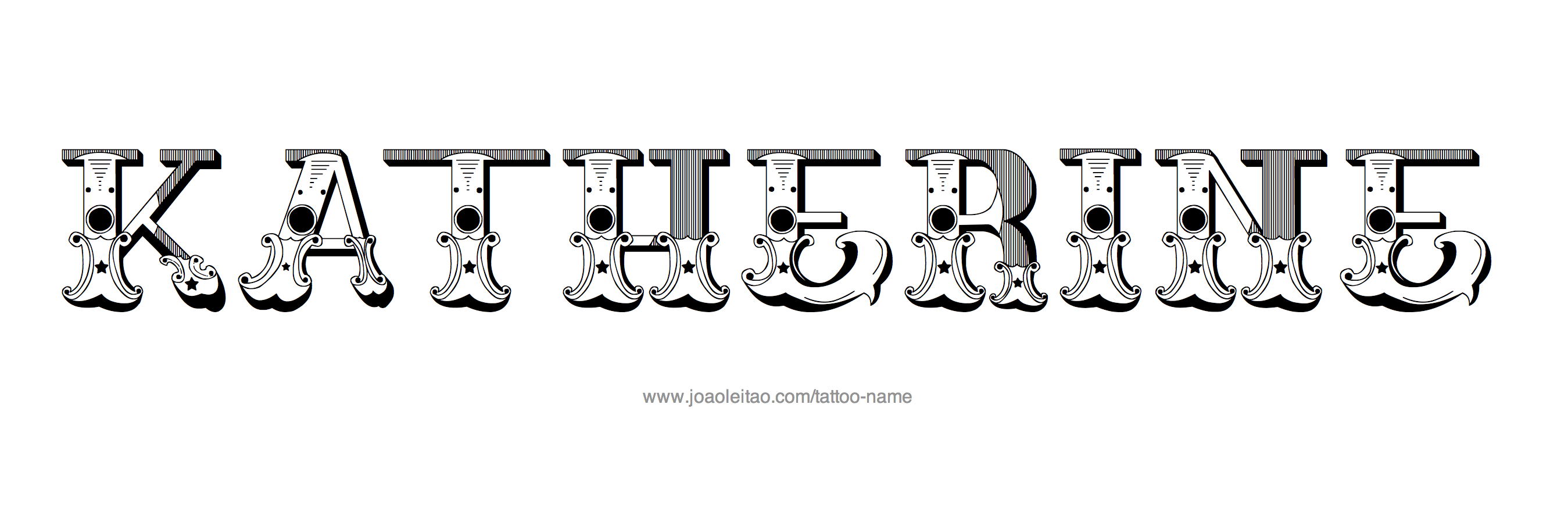 Katherine Name Tattoo Designs
