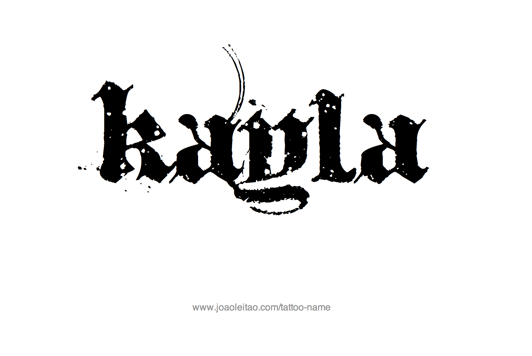 Kayla Name Tattoo Designs