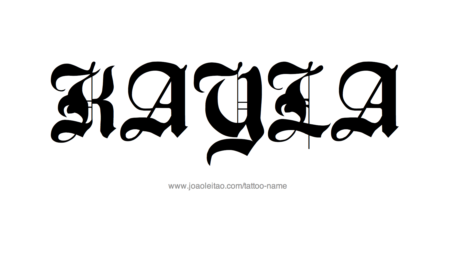 Kayla Name Tattoo Designs